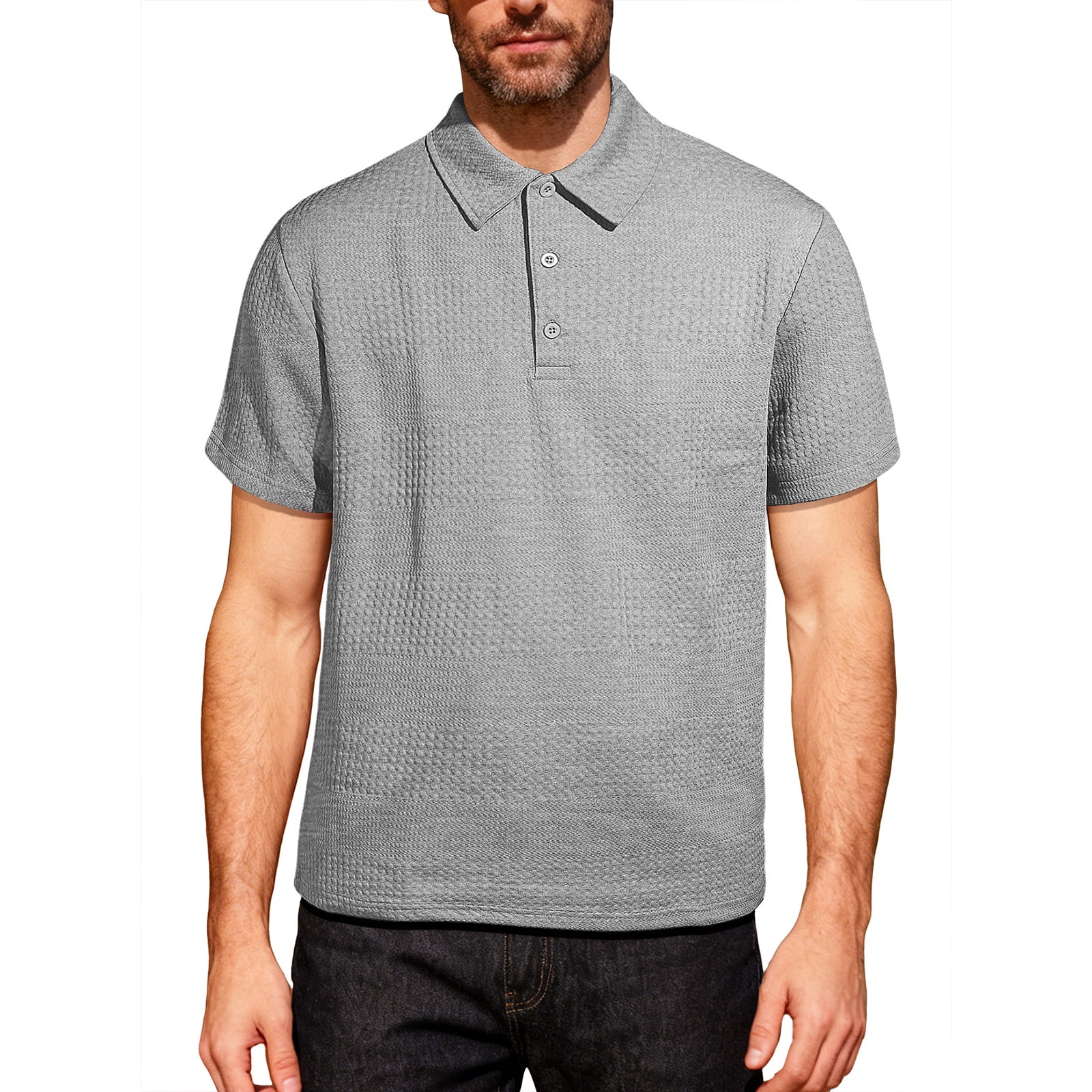 CIENVNSTG Summer New Regular Fit Cool Feeling Fabric Polo Shirts Men ...