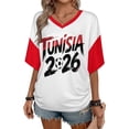 CIENVNSTG Uruguay Flag Inspired Blue and White Stripe Print V Neck ...