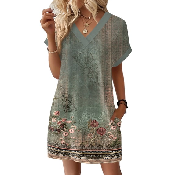 CIENVNSTG Women's Casual Dresses Solided Color Classic Comfortable New ...