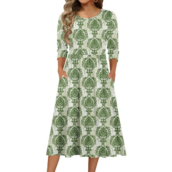 CIENVNSTG Women's Fashion A-Line Summer Dress - Casual Flowy Dress for ...