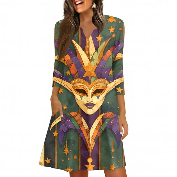 CIENVNSTG Women's Fashion A-Line Summer Dress Casual Flowy Dress for ...