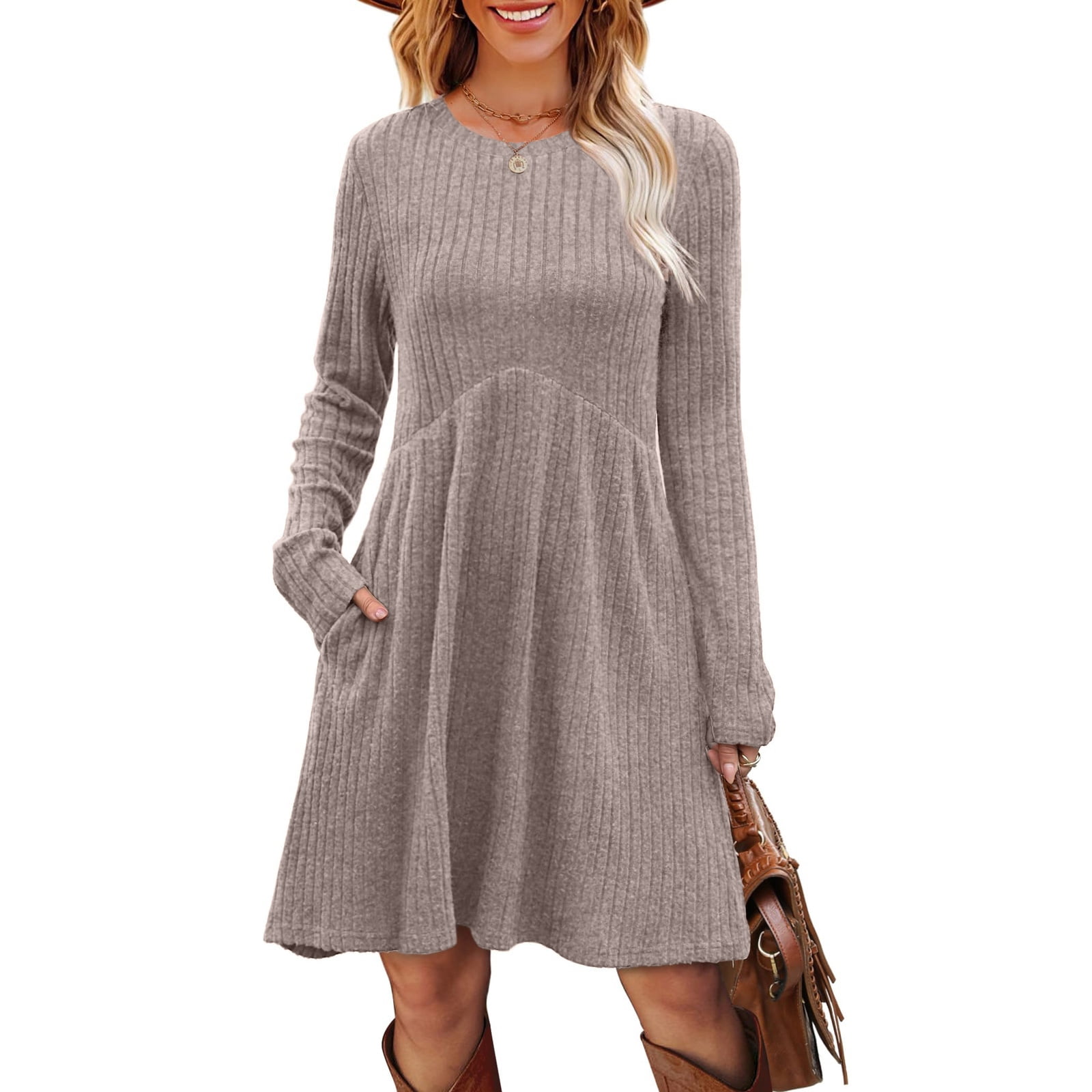 CIENVNSTG Women's Fashion A-Line Summer Dress - Casual Flowy Dress for ...