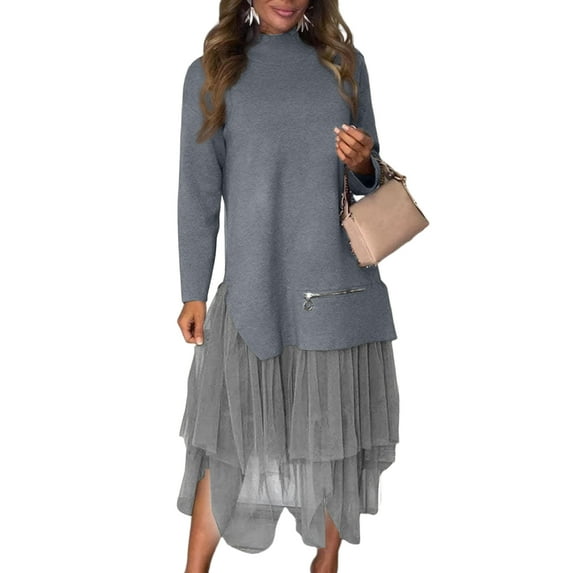 CIENVNSTG Women's Fashion Dress Solided Color Spring Breathable Beach ...