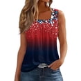 CIENVNSTG Womens 4th of July Independence Day Tank Tops Square Neck ...