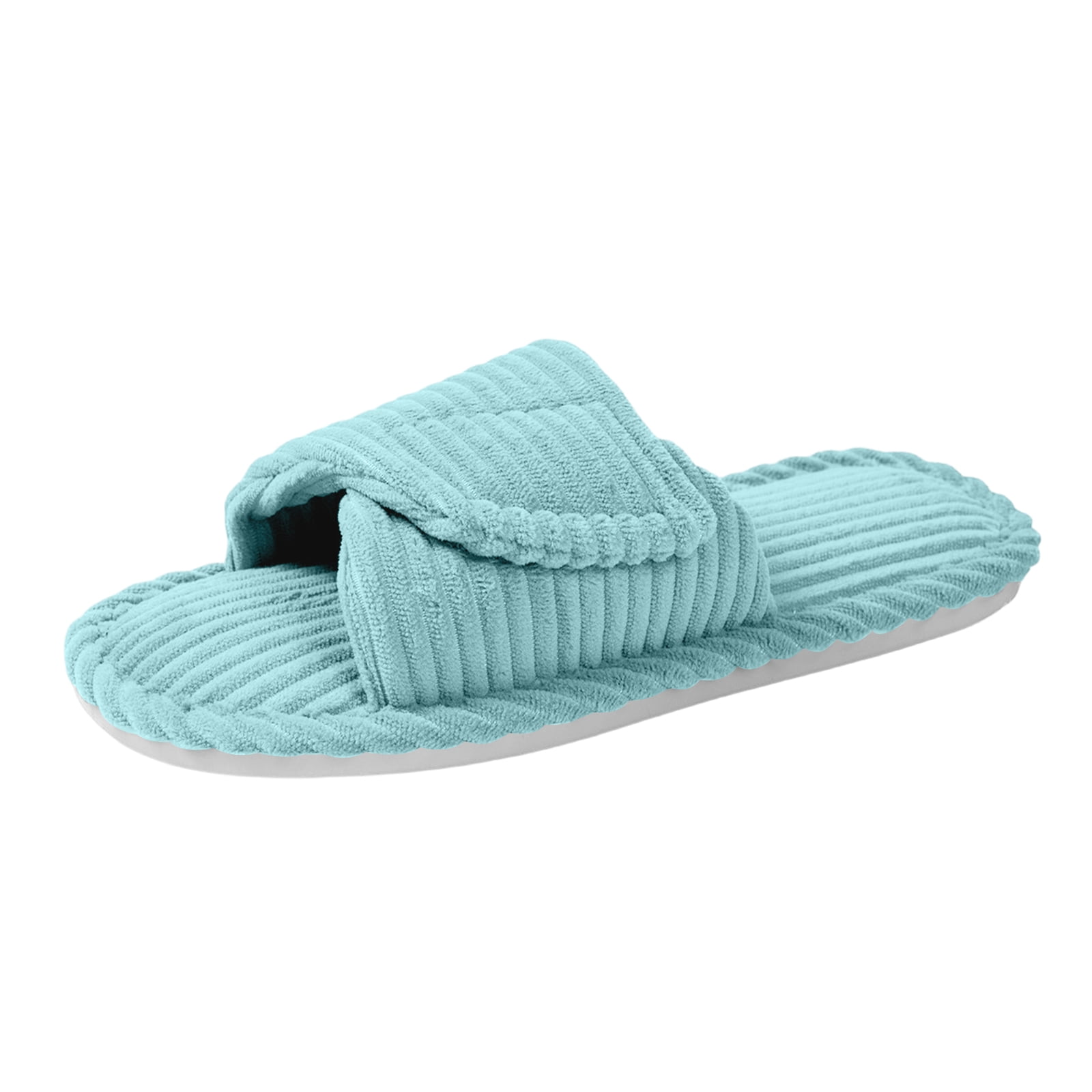CIENVNSTG Womens Orthopedic Arch Support Fuzzy Adjustable Corduroy ...