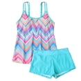 CIENVNSTG Womens Two Piece Tankini Swimsuit Gradient Print Double ...