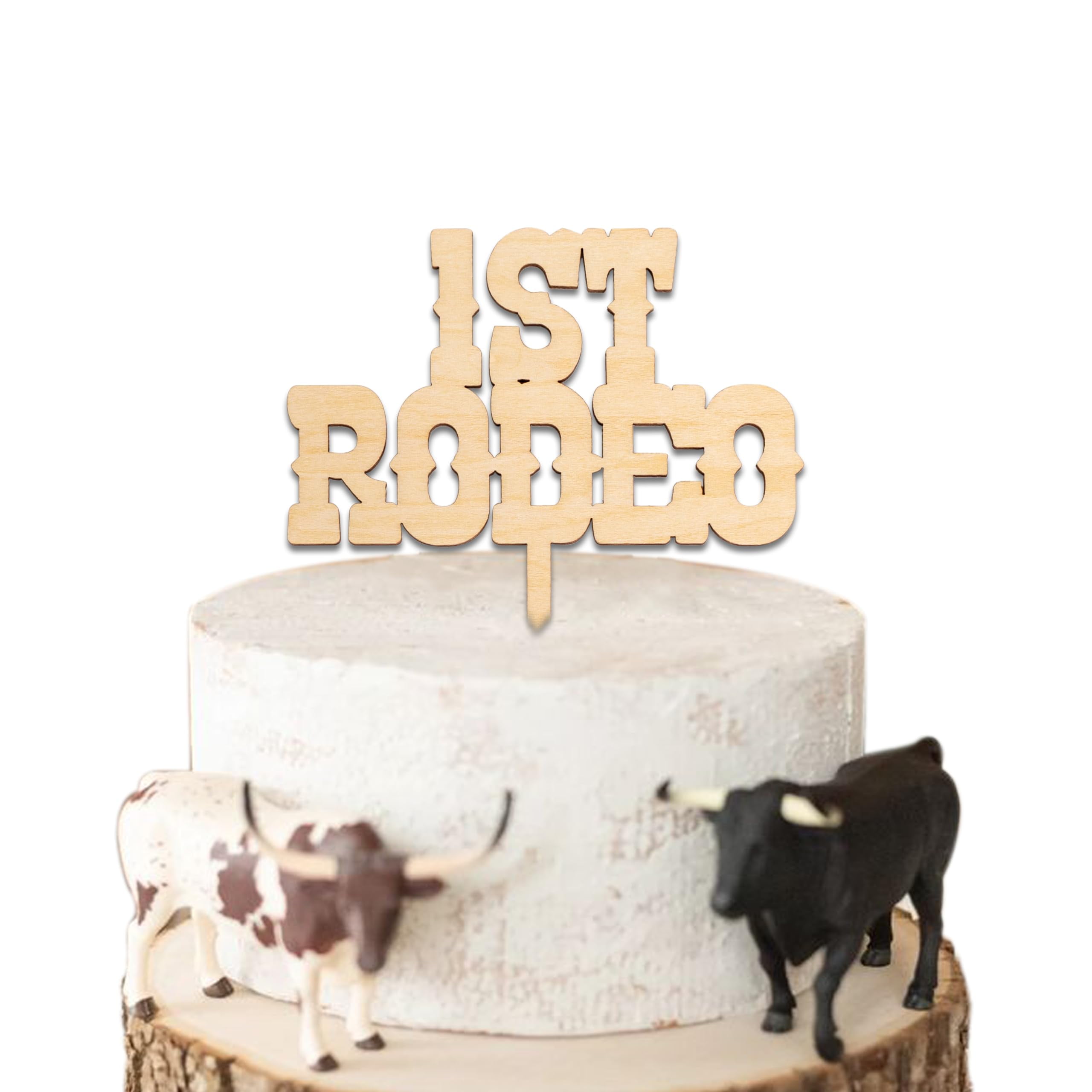 CIEQR 1st Rodeo Cake Topper - Western H2FSDTheme First Birthday Cake ...