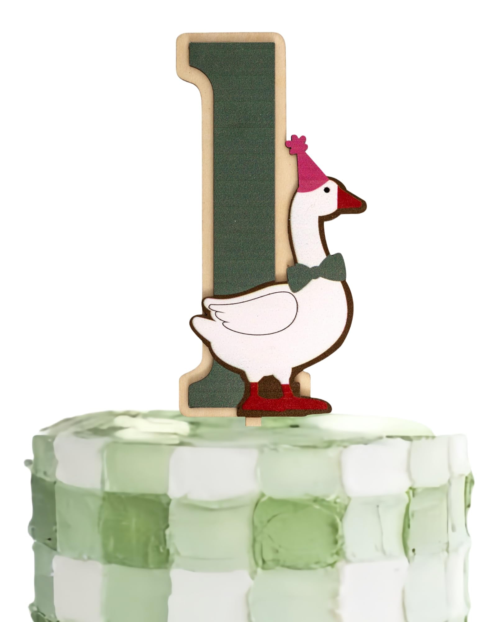 CIEQR One SillyITSC Goose Cake Topper - Silly Goose First Birthday Cake ...
