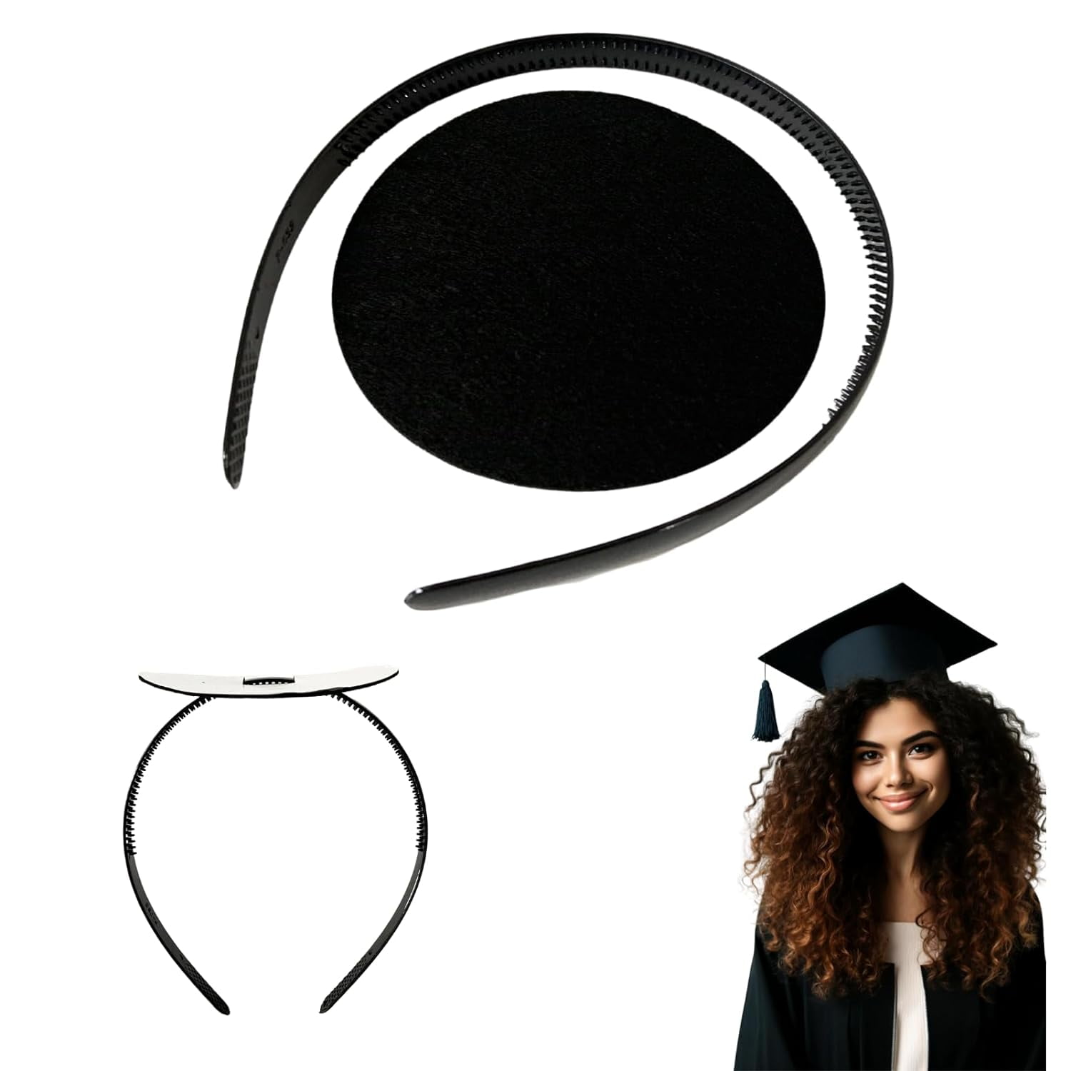 CIFOVALE Graduation Cap Headband Insert, Upgrade Grad Hat Headband for ...
