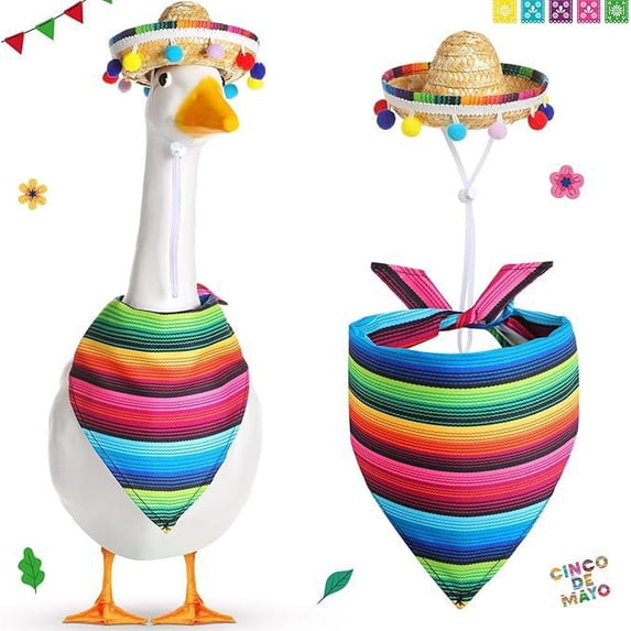CIFOX Goose Outfit for 23" for Outdoor Garden Lawn Art Decor Fits Large ...