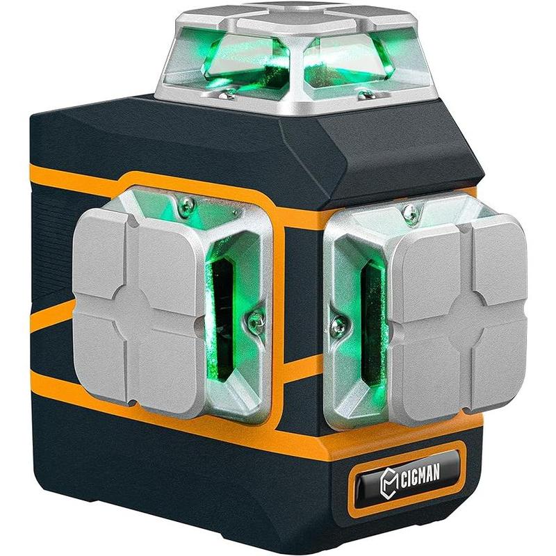 CIGMAN 701SE Self-Leveling Laser Level - 3x360° Cross Line Laser for ...