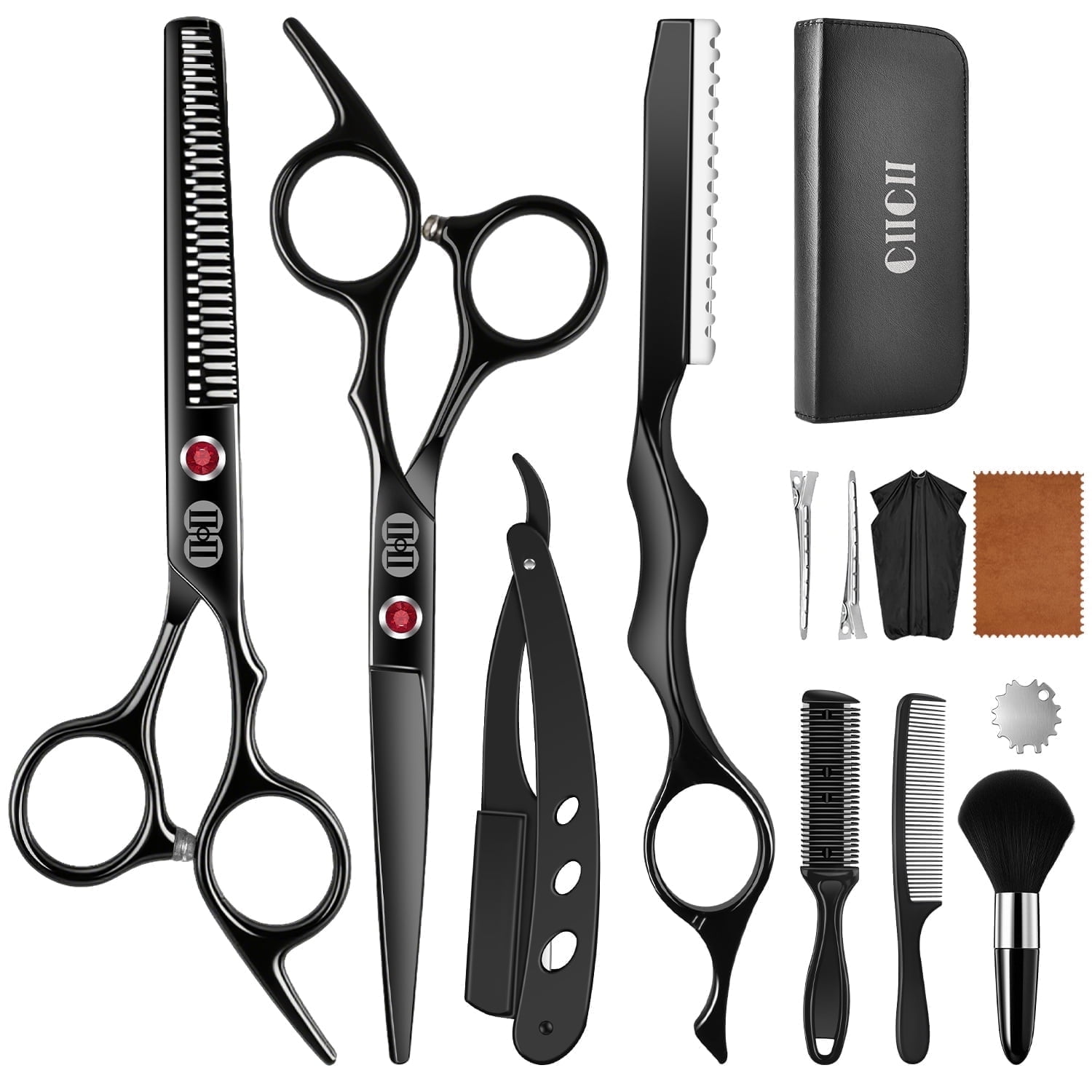 Hair Cutting Scissors Shears/Thinning/Set, CIICII 13Pcs Professional ...