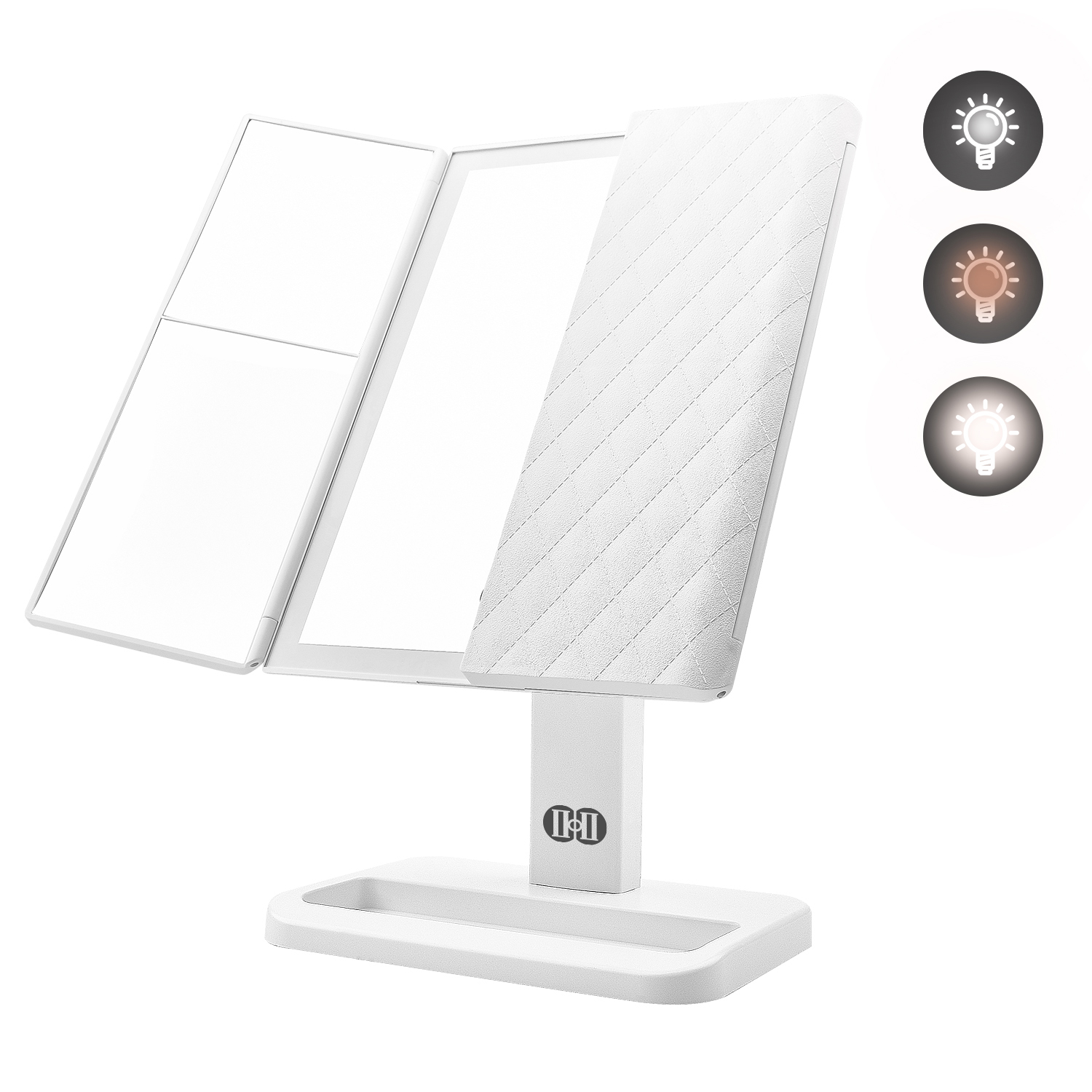 Romanda Vanity Mirror with Lights, Portable Travel Makeup Mirror with ...