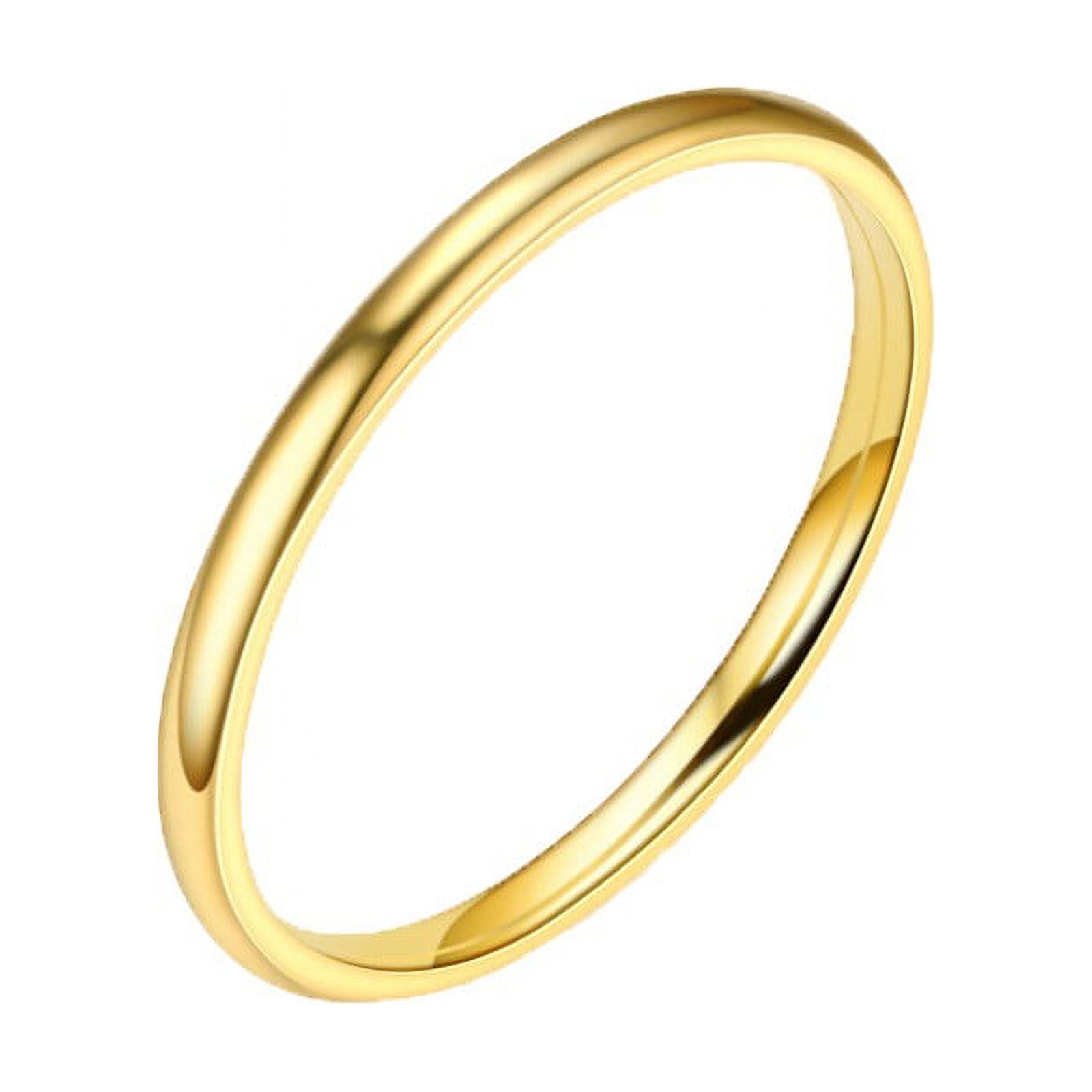 CILENON 18K Gold Rings For Women Non Tarnish Trendy Stackable Gold ...