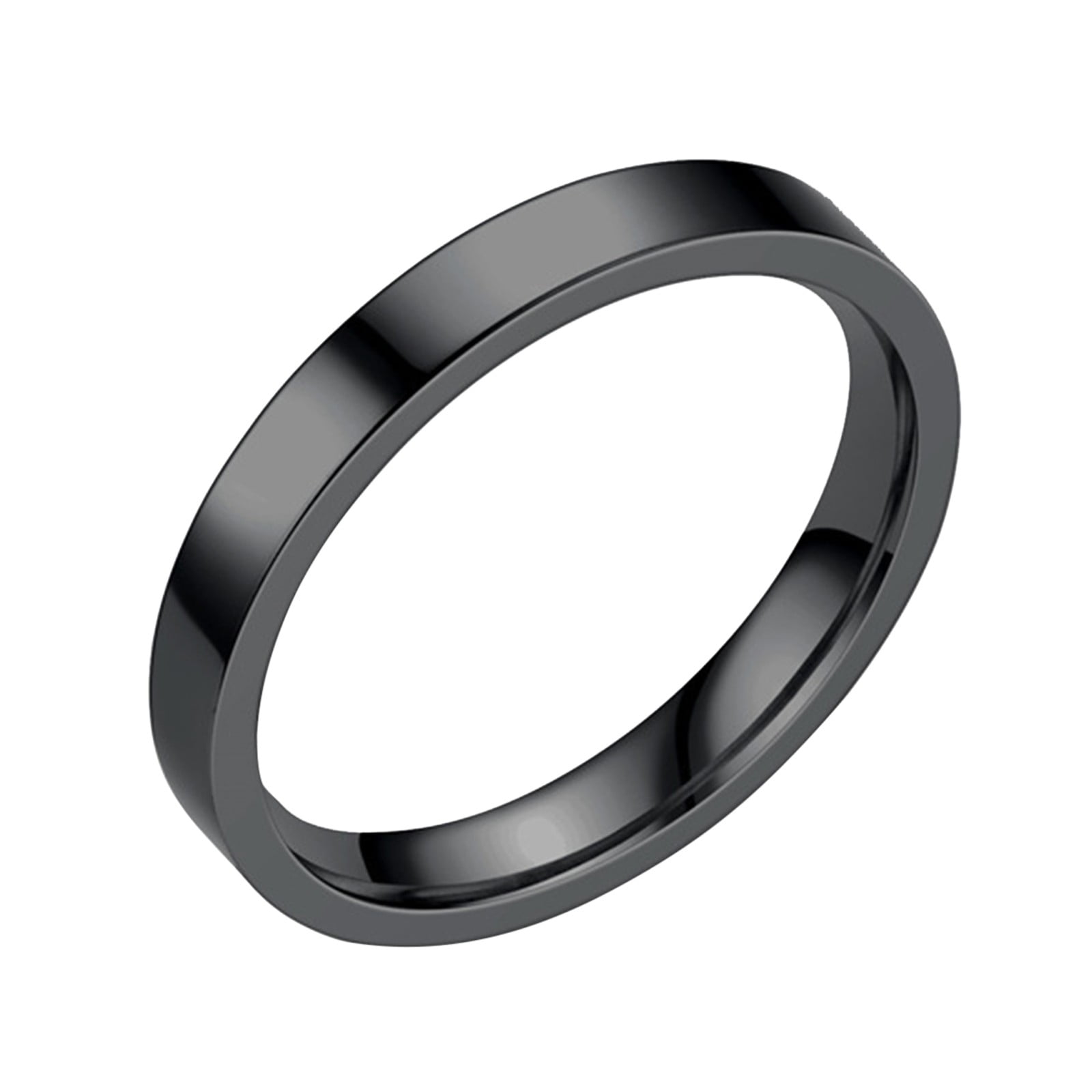 CILENON 3Mm Stainless Steel Solid Rings Wedding Band Rings For Women ...