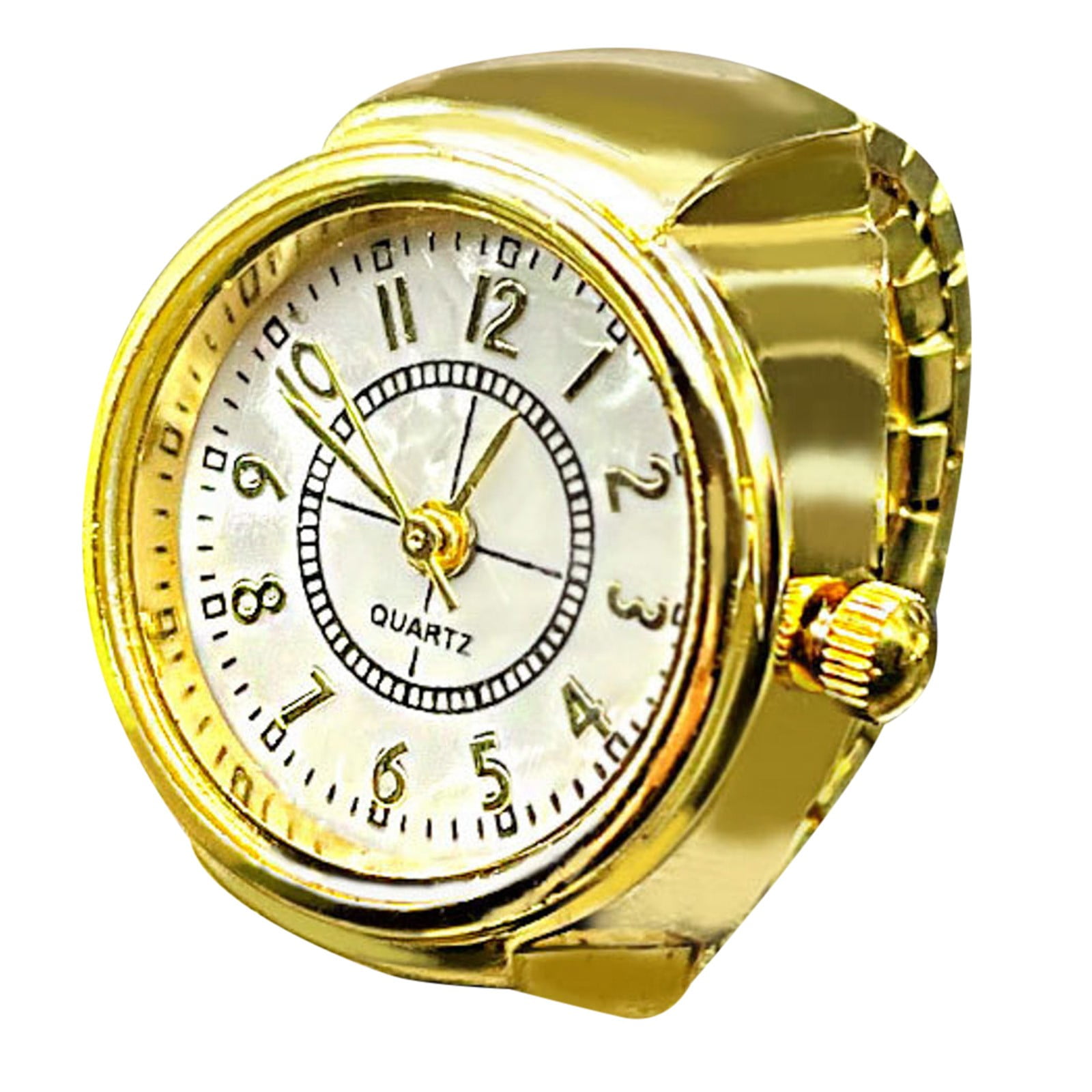 CILENON Christmas Gifts Wedding Bands Real Watch Ring To Tell Time ...