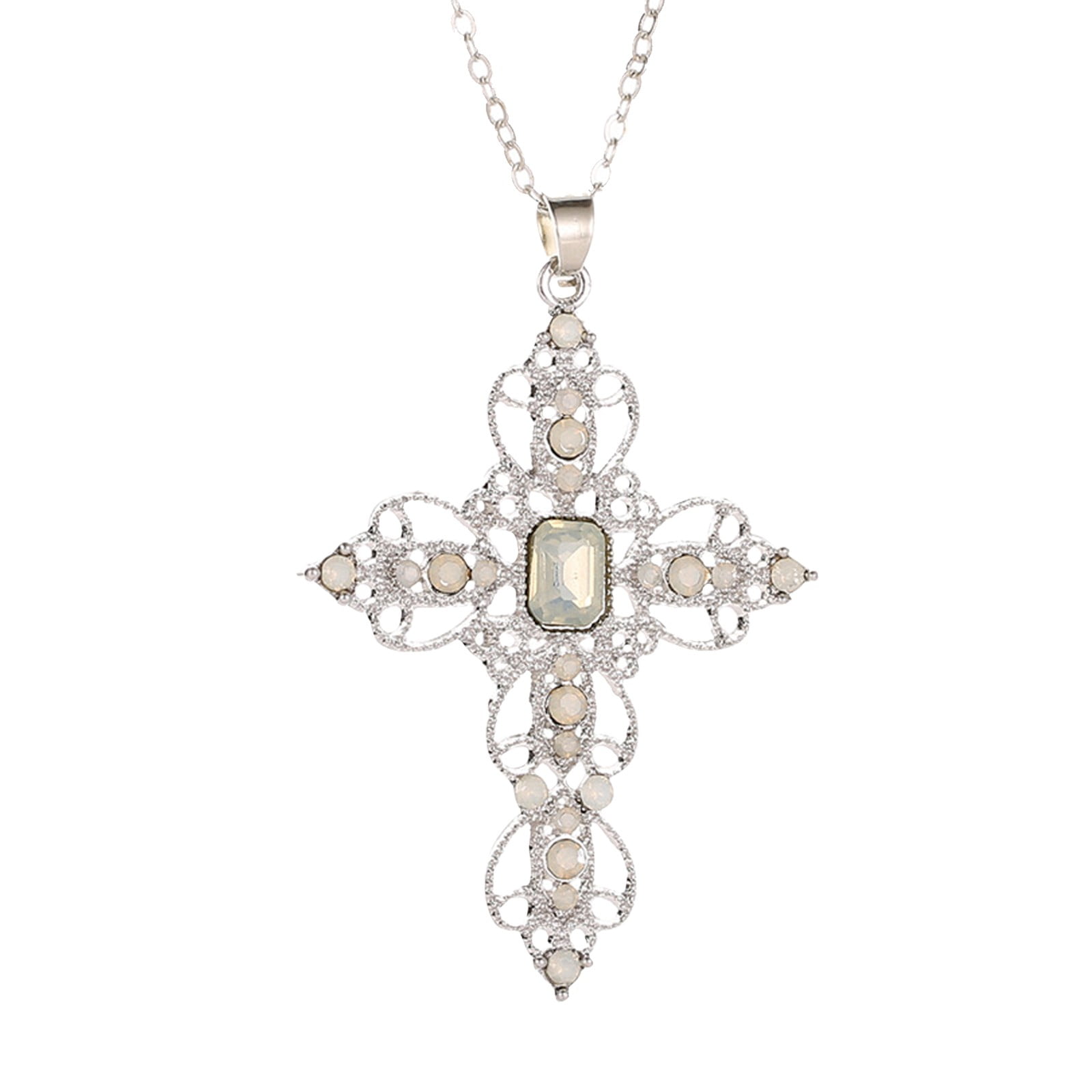 CILENON Fashion Beautiful Alloy Cross Pendants Necklaces Cross Pendant ...