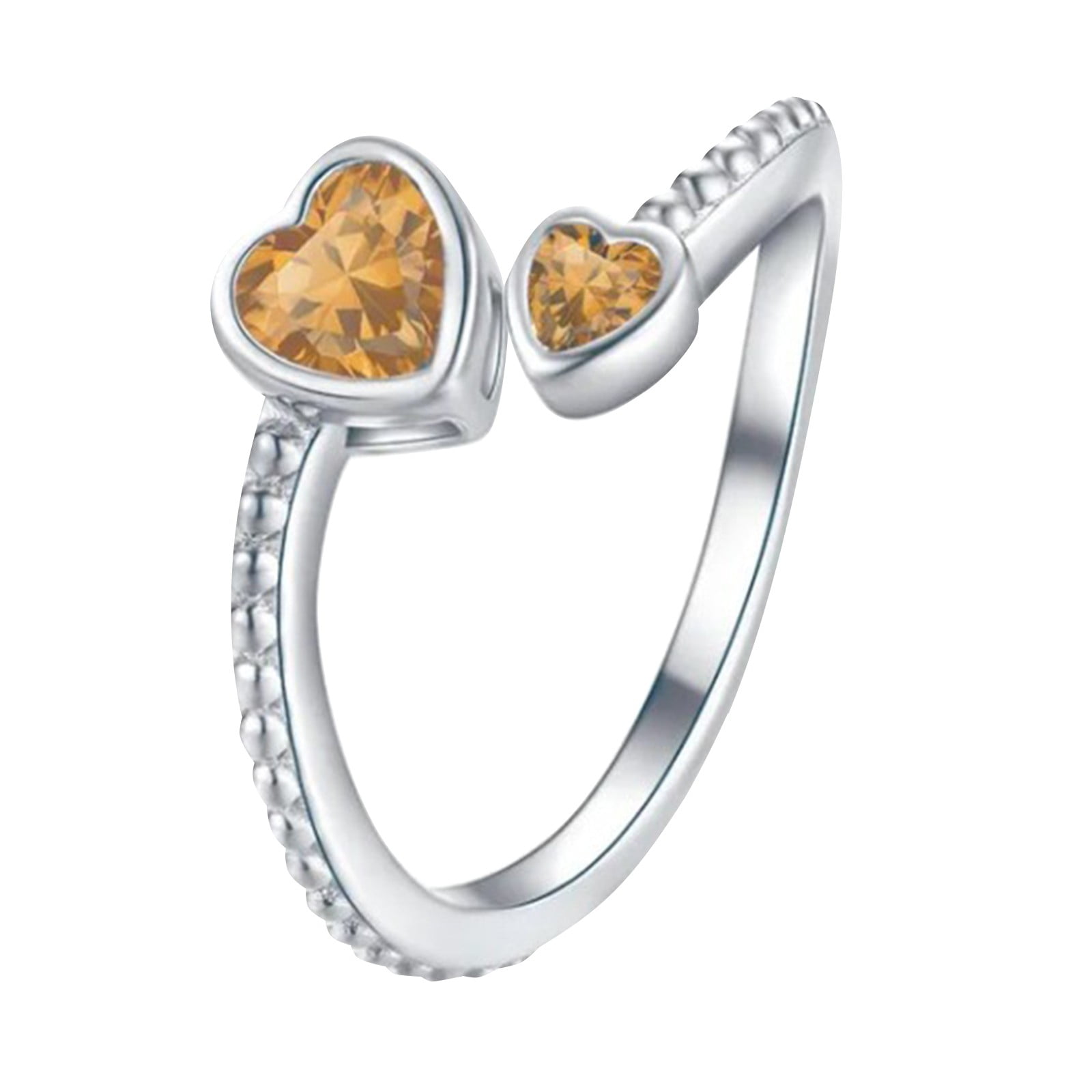 CILENON Girls Ring 925 Sterling Silver Birthstone Rings For Women ...