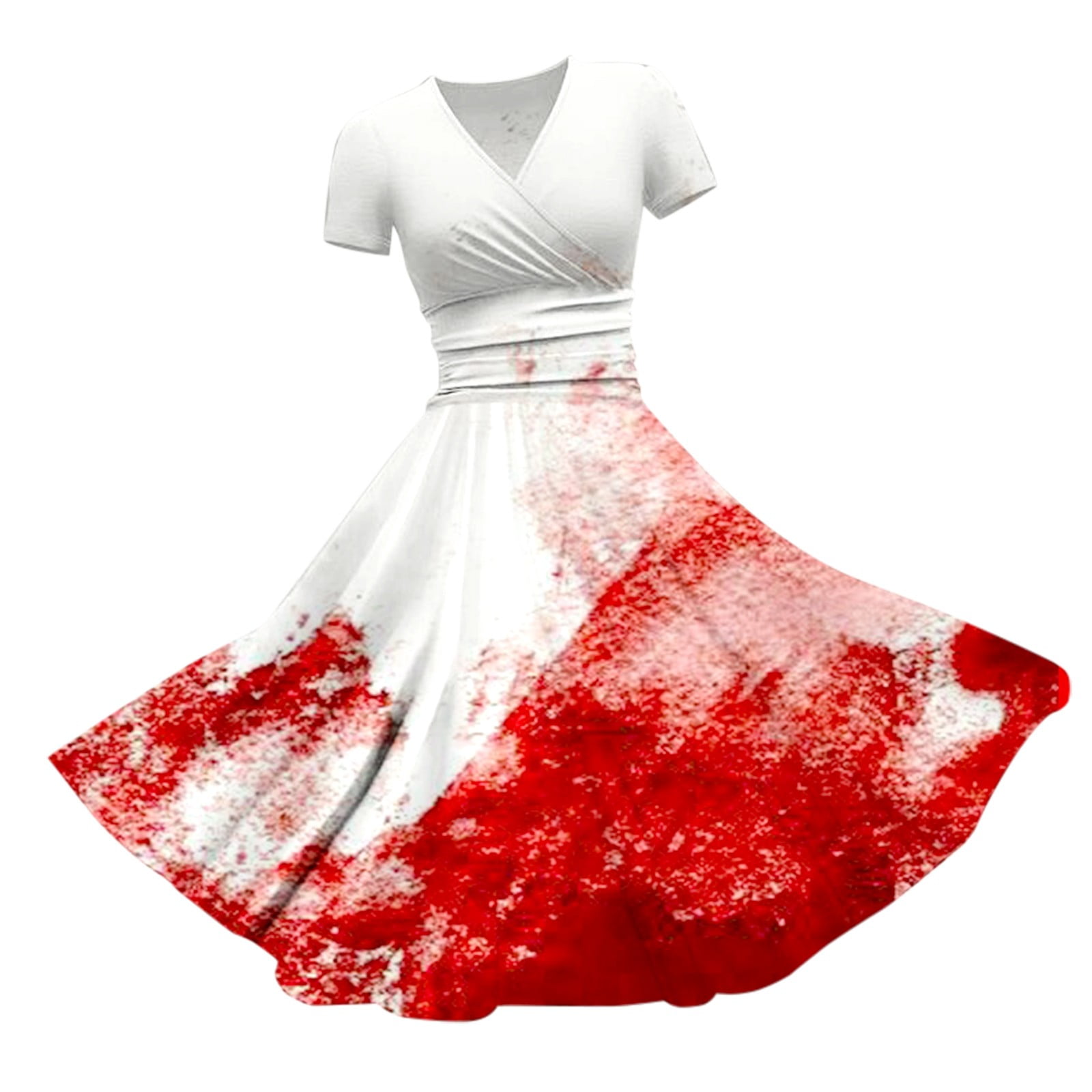 CILENON Halloween Costumes for Women 2024 Halloween Bloody Maxi Dresses ...
