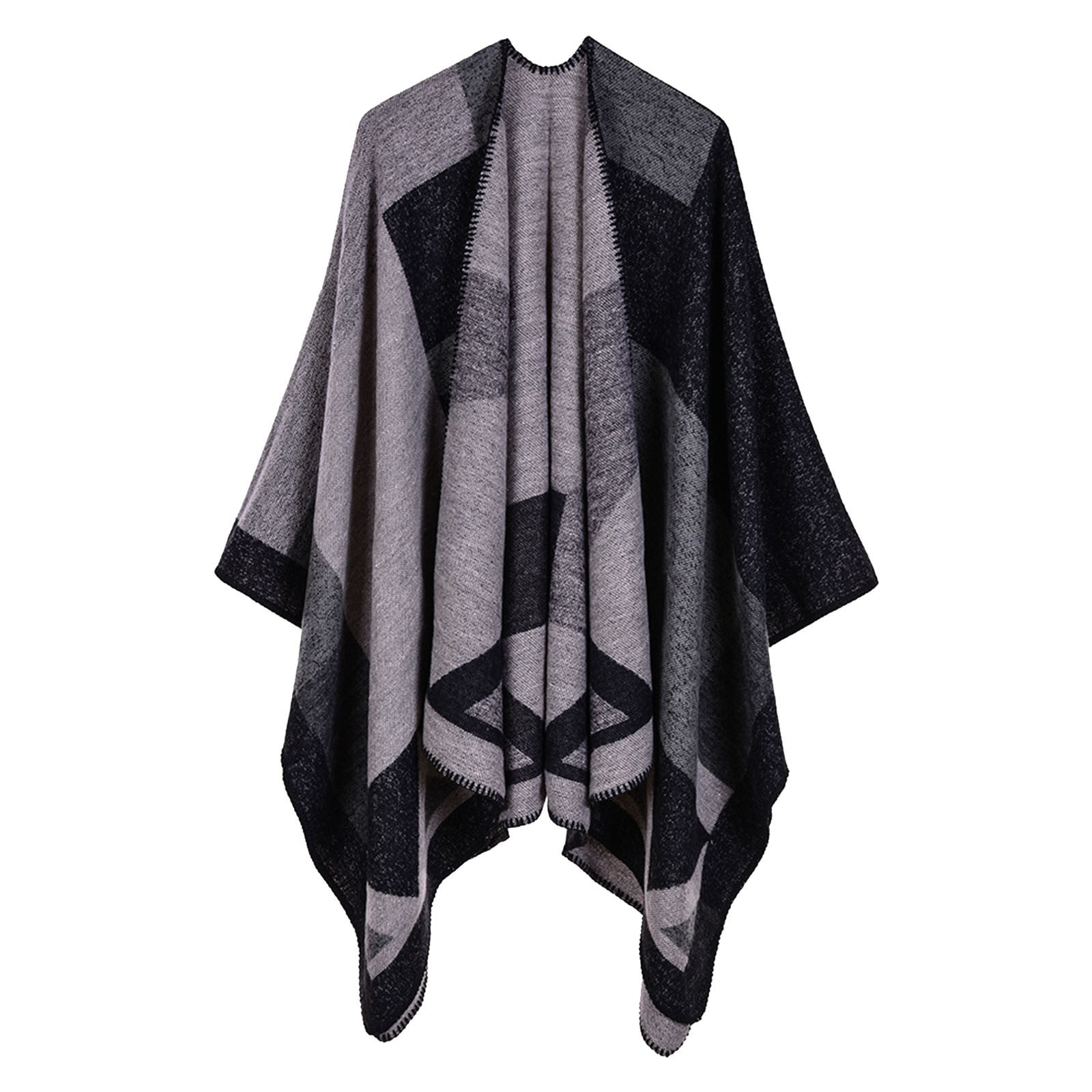 CILENON Long Lightweight Cardigan for Women Women's Shawl Wraps Open Front Poncho Cape Oversized ...
