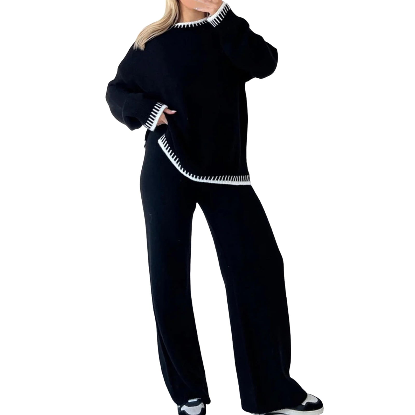 CILENON Plane Outfit Women Set Women's 2 Piece Sweasuit Outfits Long ...