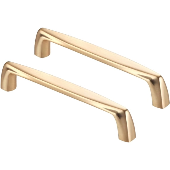 CILEYTION 10 Pack Brushed Gold Cabinet Handles, 5 Inch Hole Centers ...