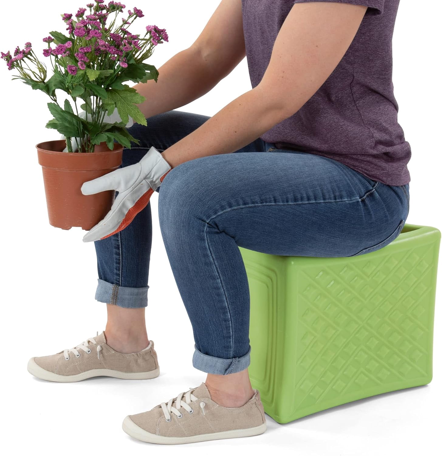 CILJKU 3-Level Heavy Duty Garden & Work Seat, Portable Utility Stool ...