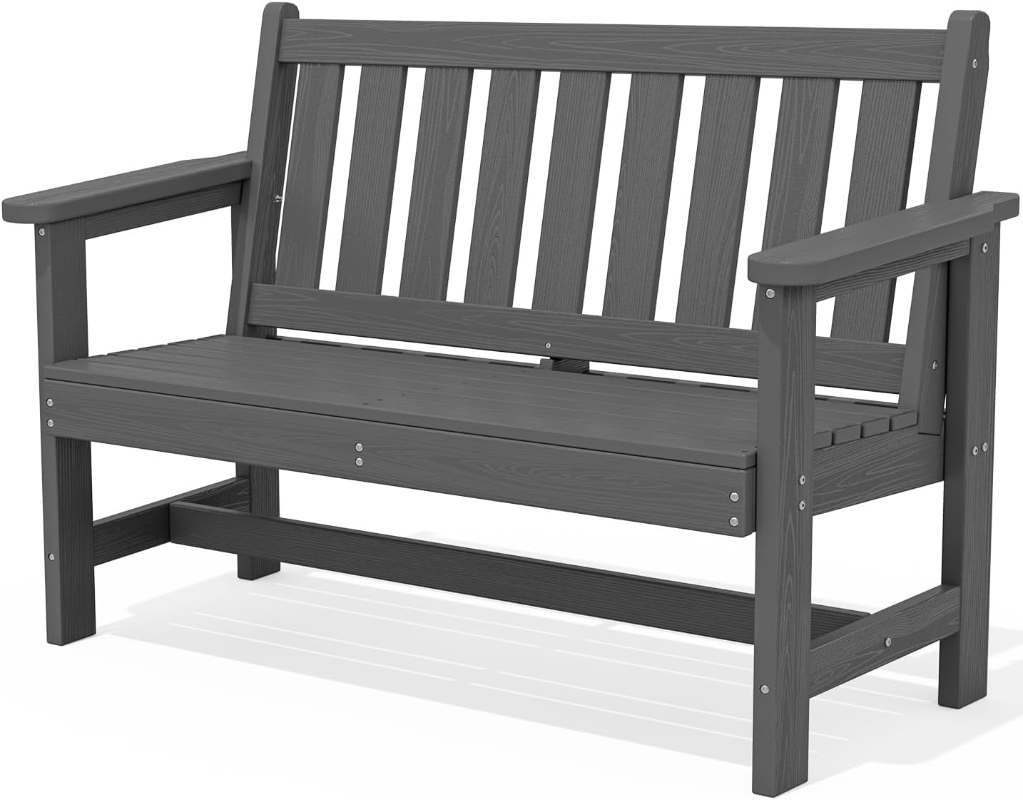 CILJKU Outdoor Bench, HDPE Outdoor Benches Weatherproof, 2-Person ...