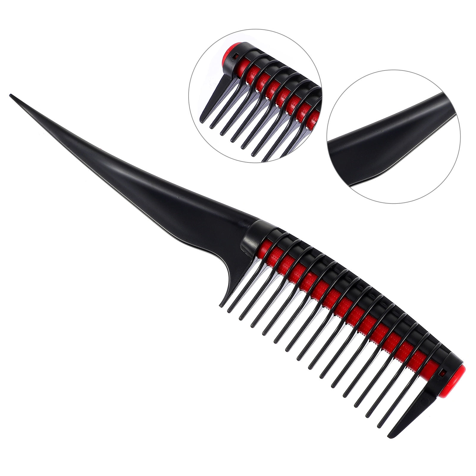 CIMAXIC 1 Pc Hair Dyeing Comb for DIY Styling with Black Red Wheels and ...