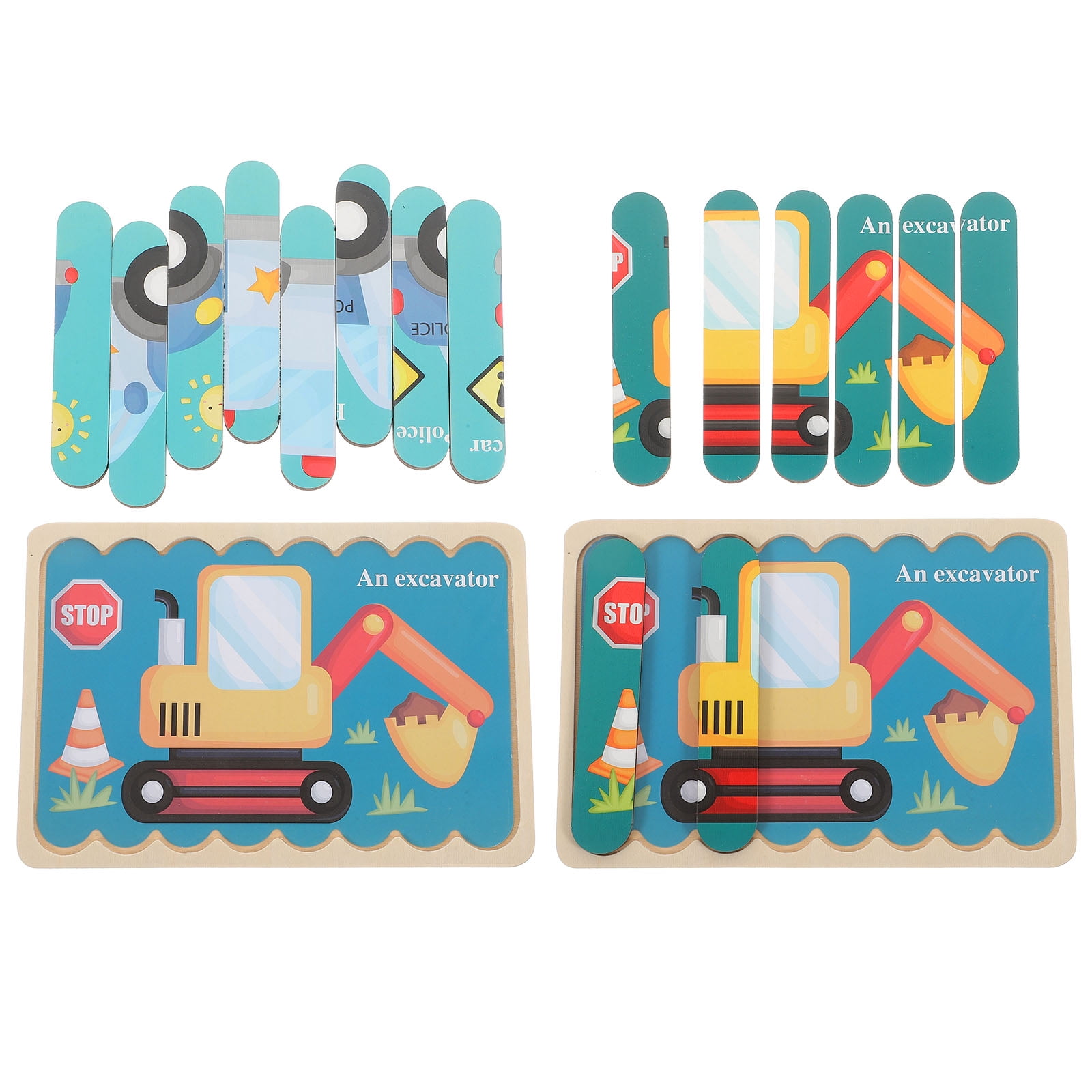 CIMAXIC 1 Set Transportation Puzzles Early Education Toy Certified Home ...