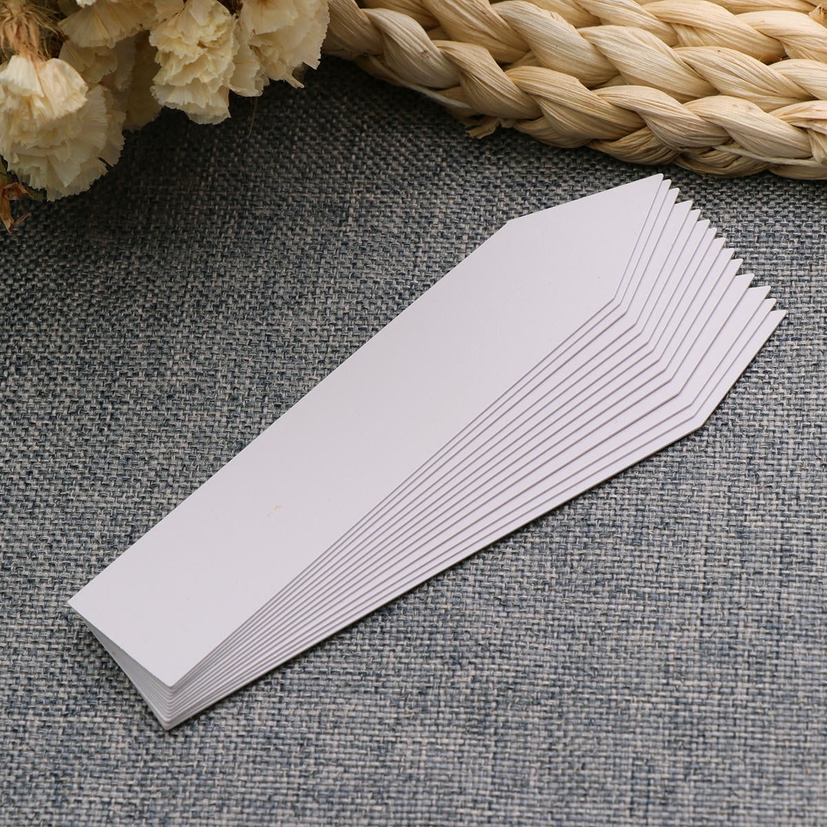 CIMAXIC 100Pcs Rectangular PVC Garden Plant Labels for Greenhouse Use ...