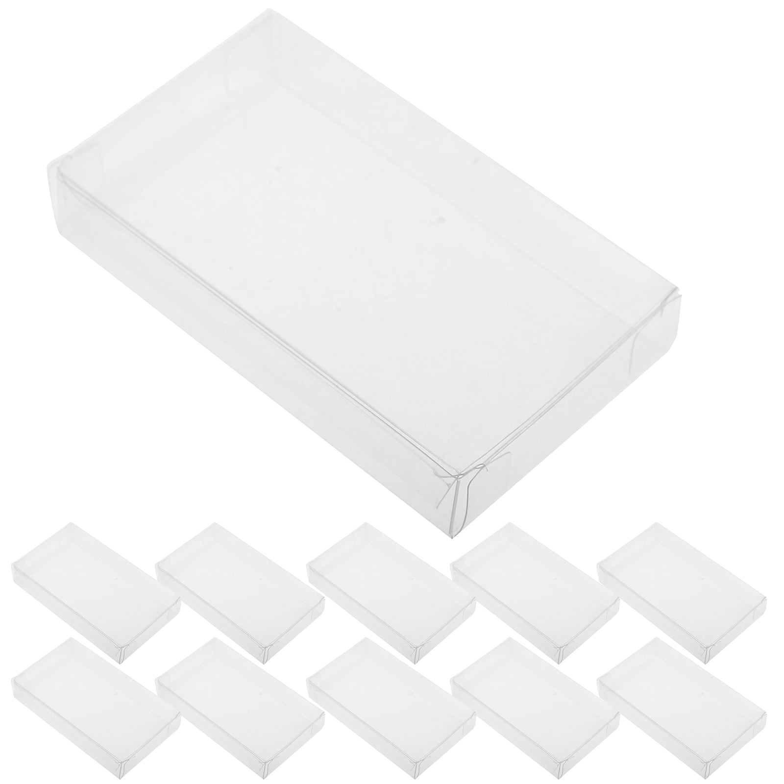 CIMAXIC 10Pack Clear Card Box for Storage Container Simple Design ...
