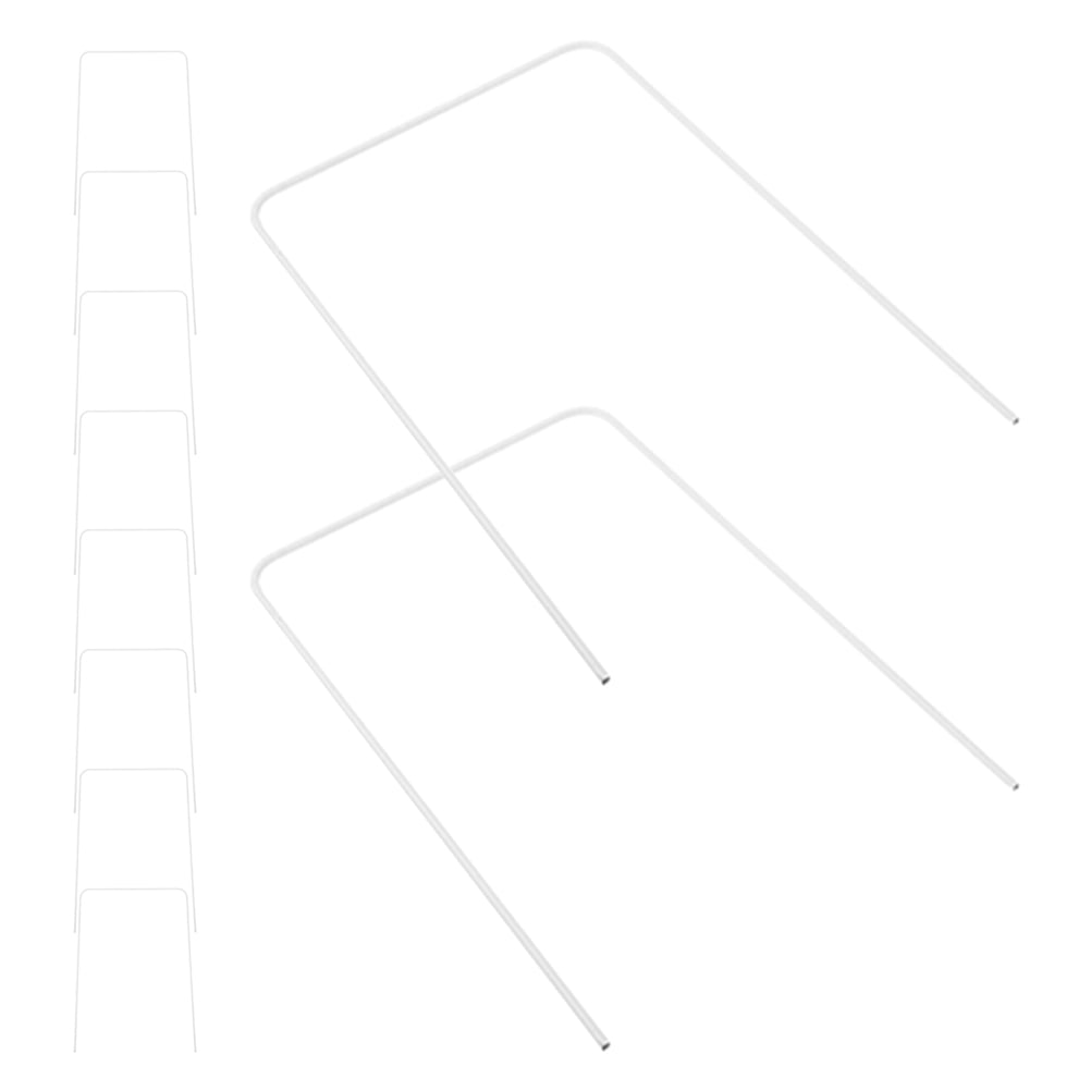 CIMAXIC 10Pcs Standard Croquet Wickets Set White Iron Square Arrow For ...