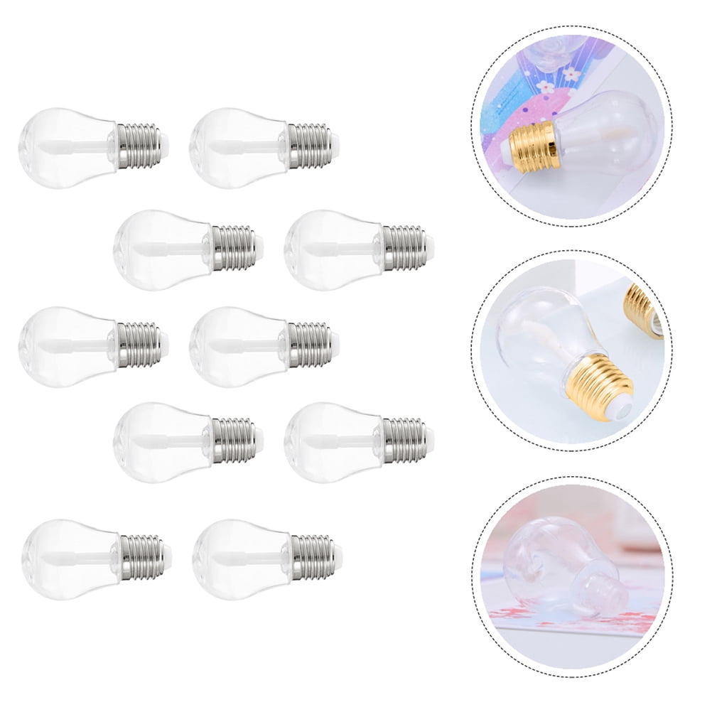 CIMAXIC 10Pcs DIY Lip Color Containers Silver Clear 1.9X1.1X1.1in for ...