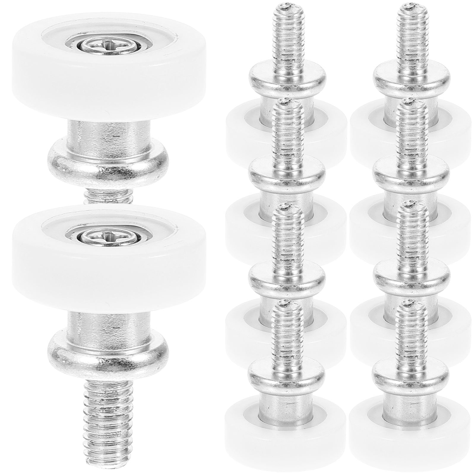 CIMAXIC 10Set Drawer Wheels Replacement White Plastic Pressure ...