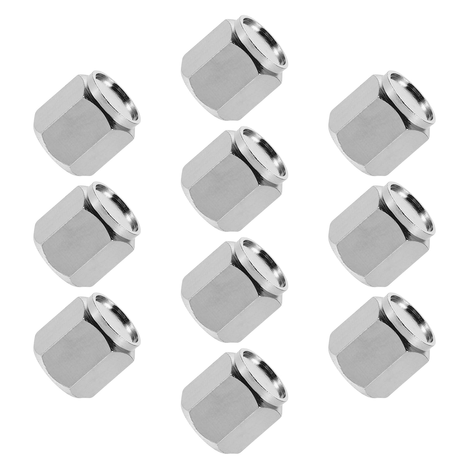 CIMAXIC 10pcs Valve Dust Cap Grey Metal Alloy Debris Protection for SUV ...
