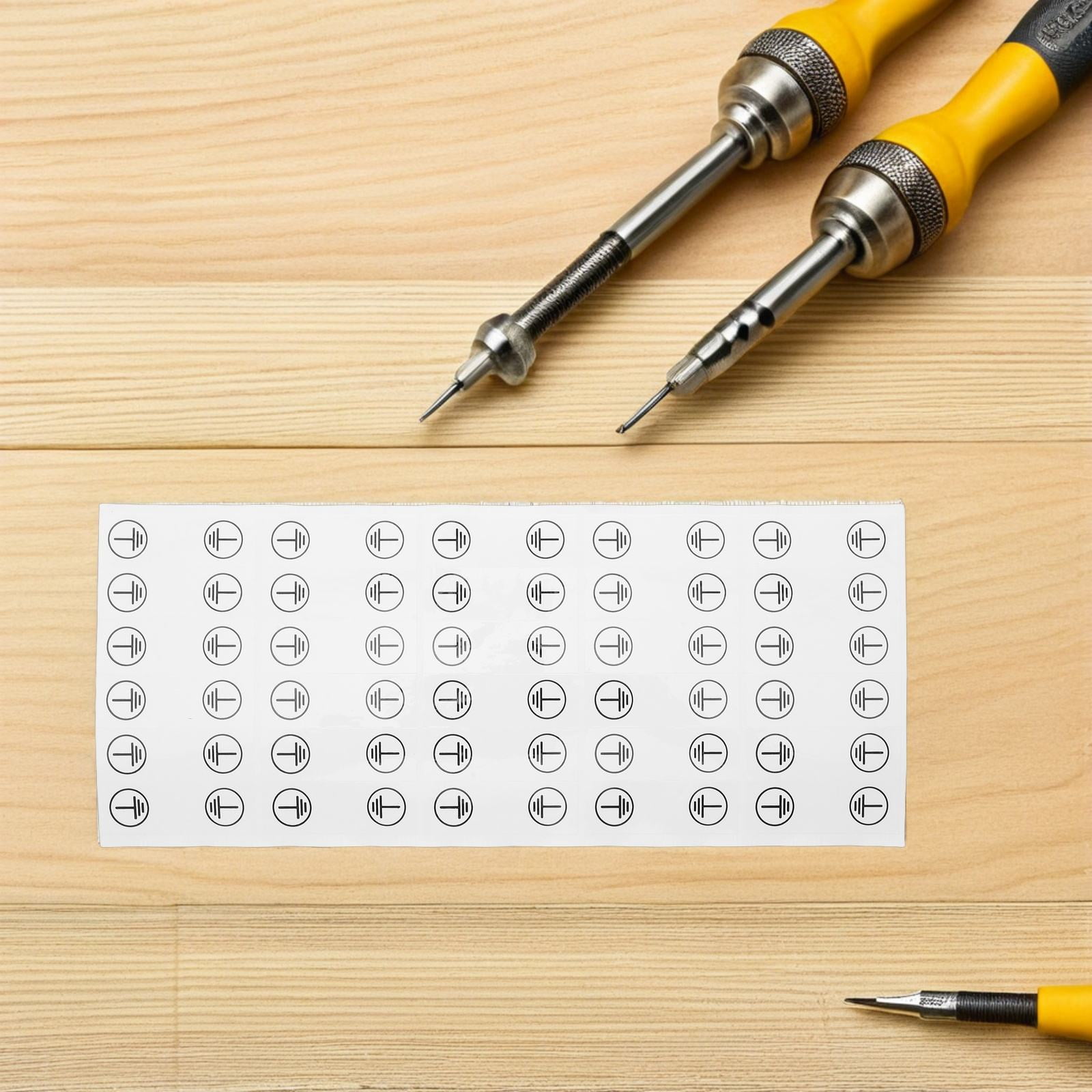 CIMAXIC 12 Sheets Earth Ground Symbol Stickers Self Adhesive Electrical ...
