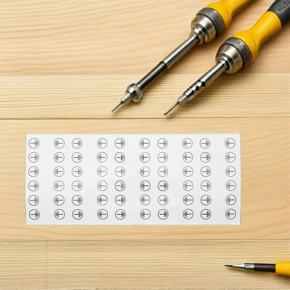 CIMAXIC 12 Sheets Earth Ground Symbol Stickers Self Adhesive Electrical ...