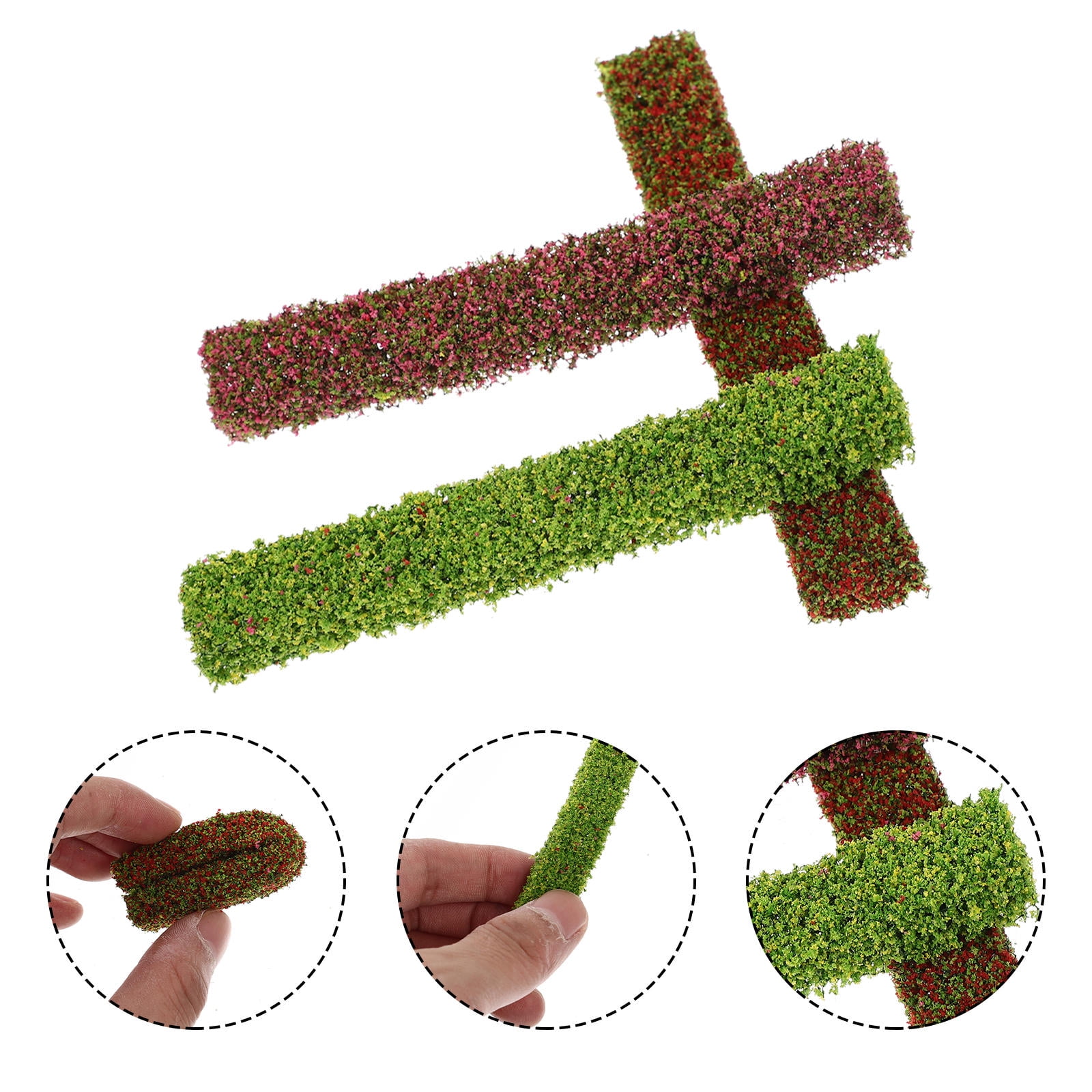 CIMAXIC 12Pcs Fake Flower Cluster Plastic Miniature for Model ...