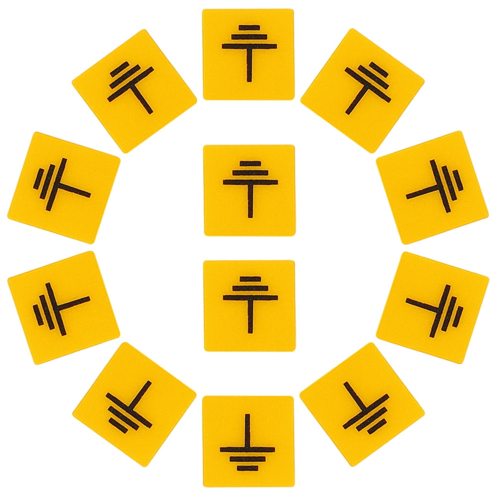 CIMAXIC 12pcs Electric Shock Warning Sticker Square Electrical Safety ...
