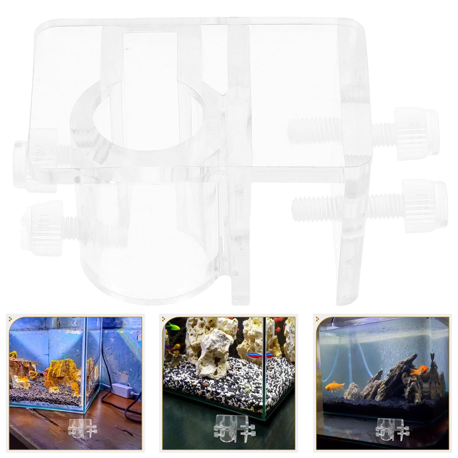 CIMAXIC Fish Tank Water Pipe Mounting Clip Square 1Pcs - Walmart.com