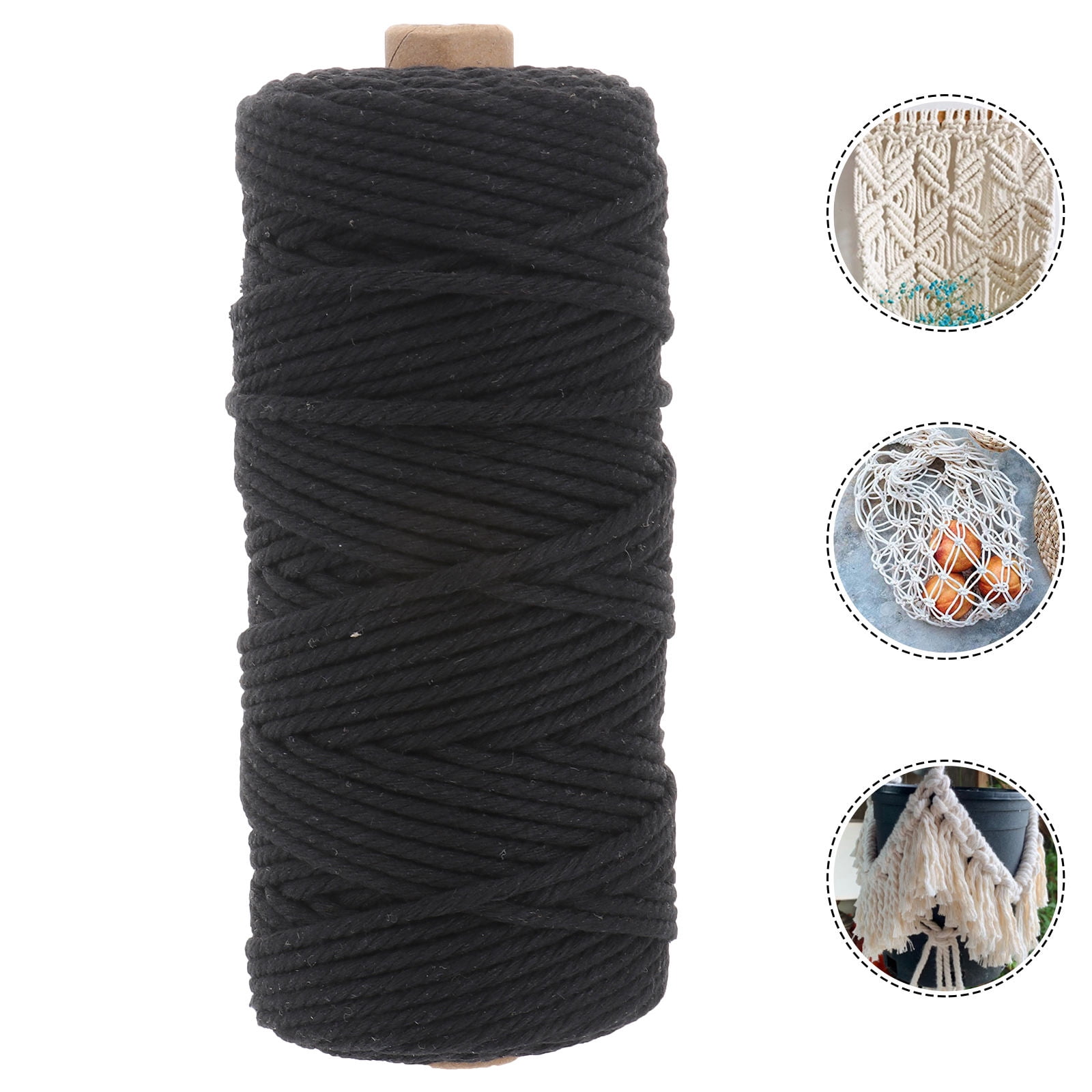 CIMAXIC 1Pack Braiding Rope Natural Twisted Cotton For Macrame ...