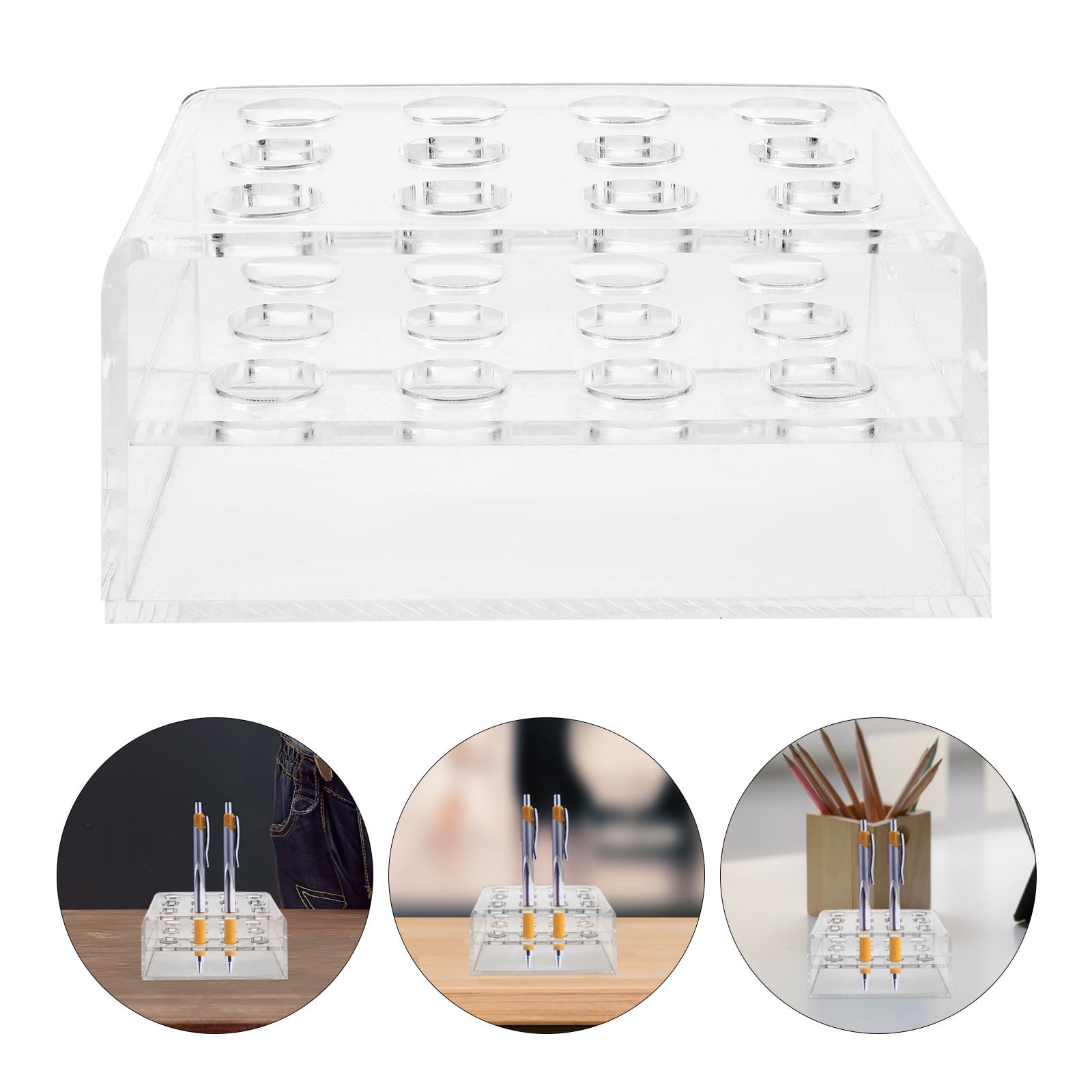 CIMAXIC 1Pack Pen Display Stand for Craft Shows with Clear Acrylic 12 ...