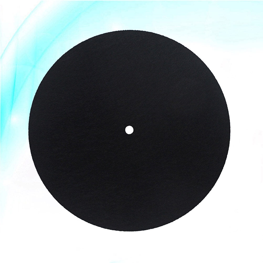 CIMAXIC 1Pack Turntable Mat Black Wool Material for Vinyl Record ...