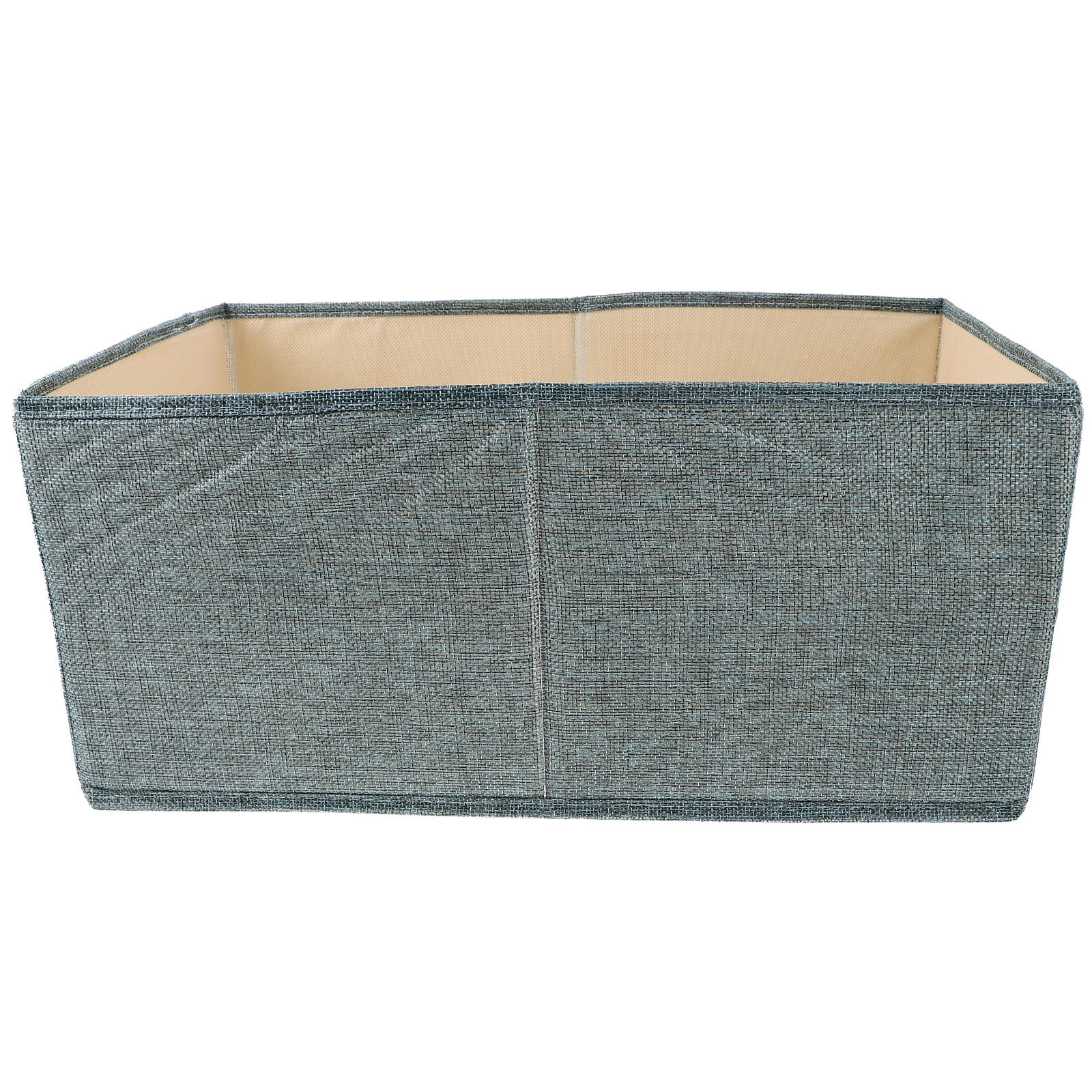 CIMAXIC 1Pcs Green Cotton Linen Folding Storage Box for Toys and Books ...