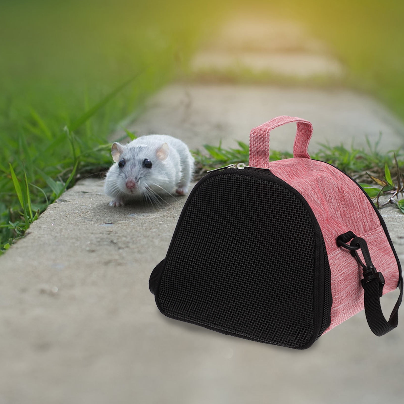 CIMAXIC Portable Hamster Bag Pink 1Pack 4.7X3X4.1In - Walmart.com