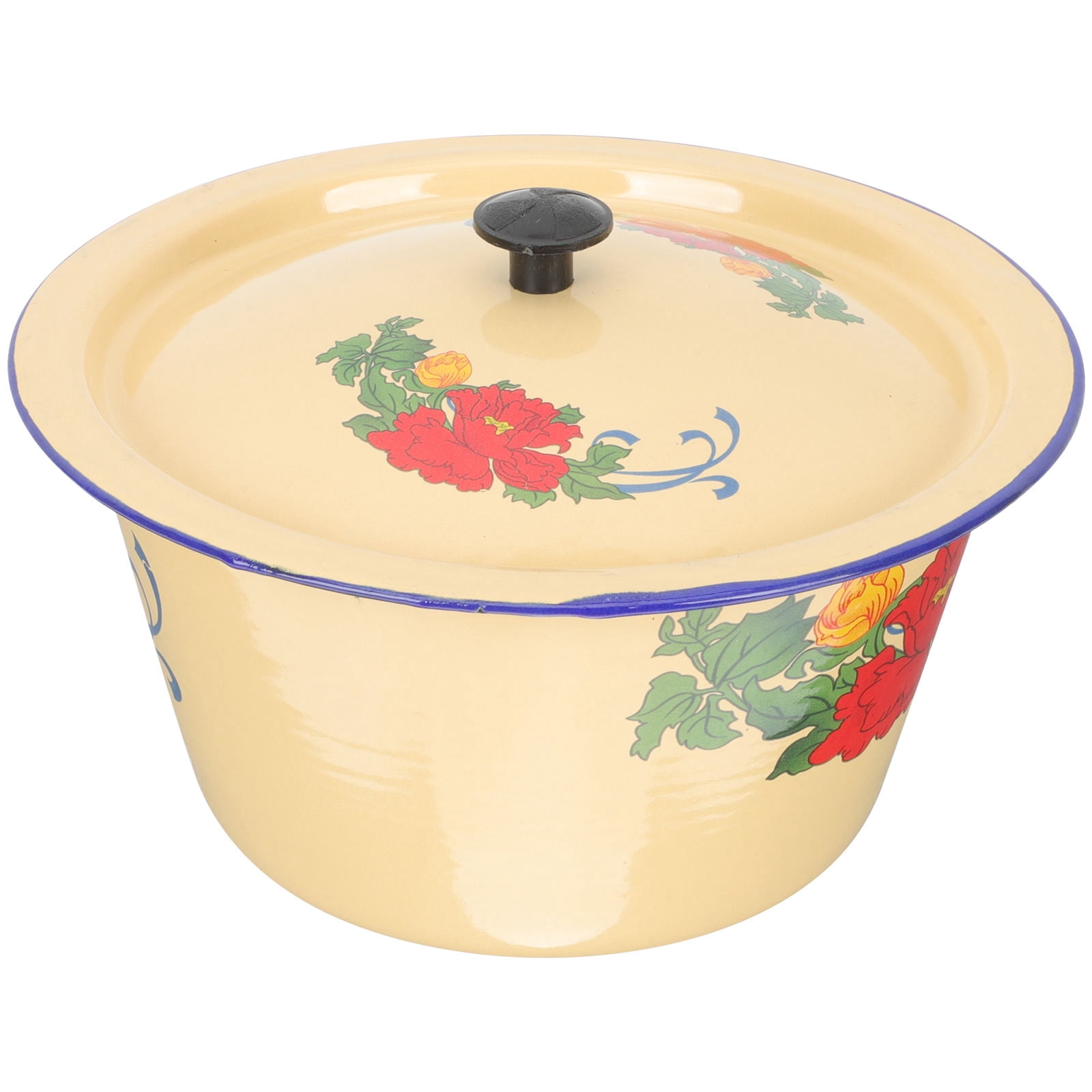 CIMAXIC 1Set Enamel Storage Container with Lid Assorted Color for ...