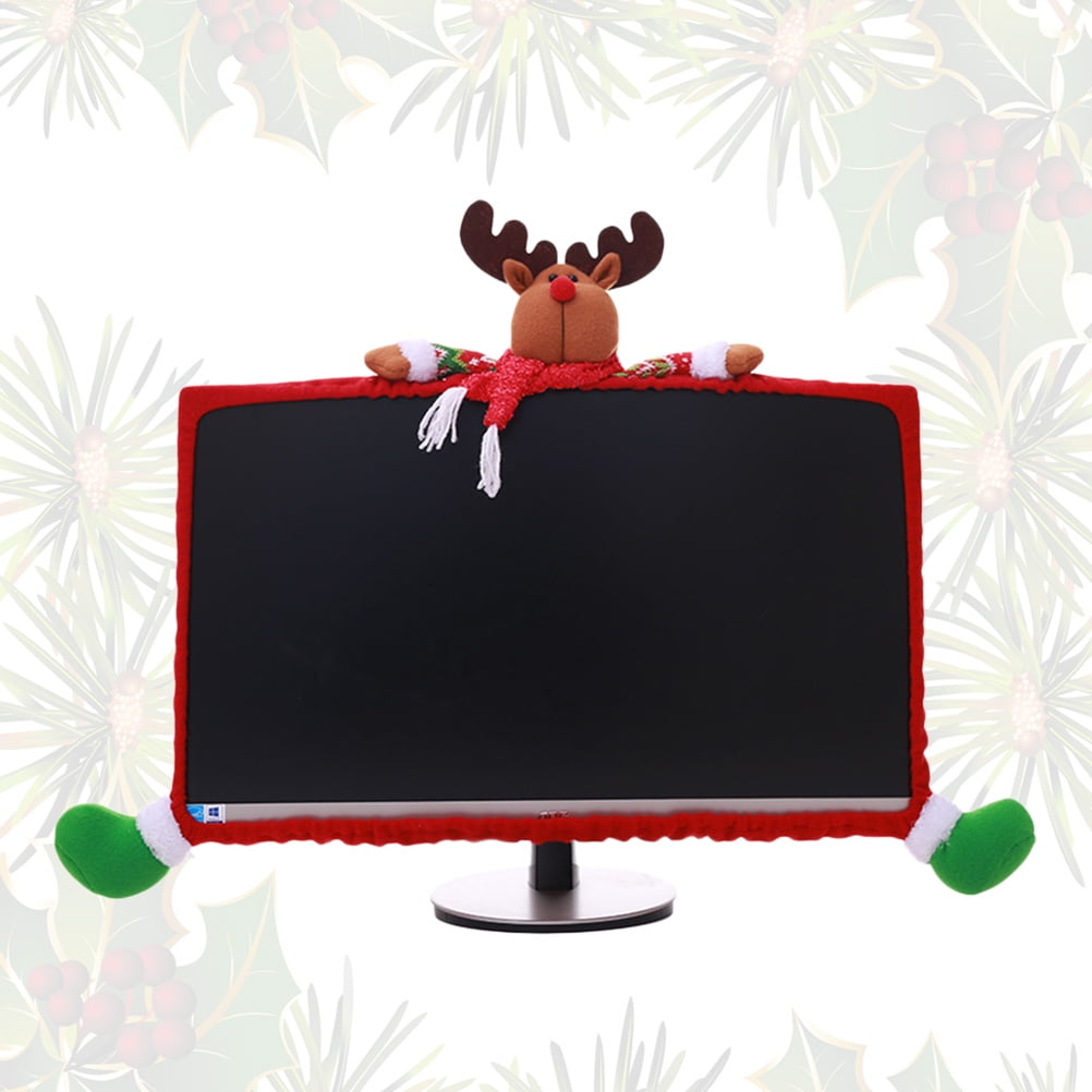 CIMAXIC 1Set Red Cloth Computer Screen Cover for Computer Monitor ...