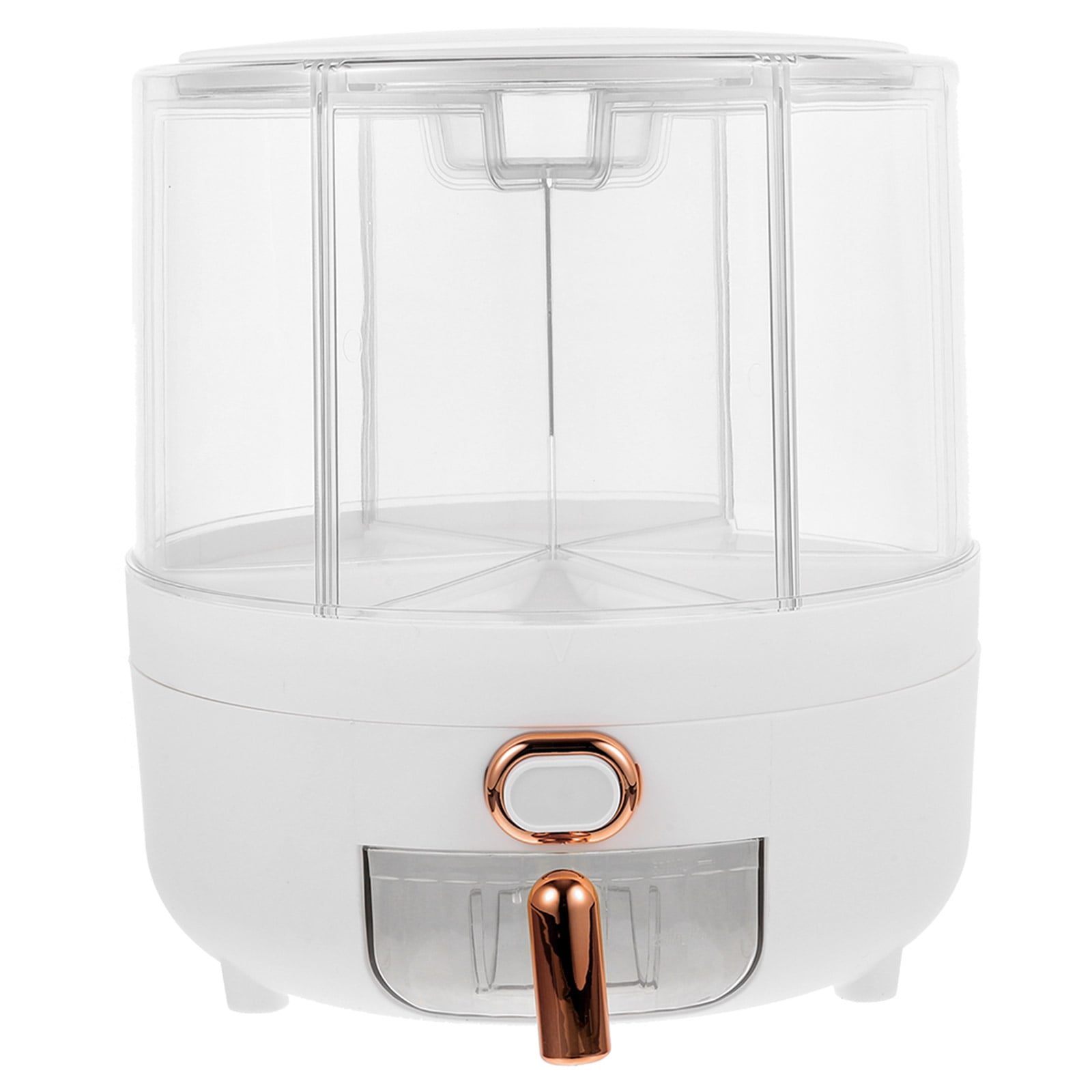 CIMAXIC Rotating Dry Food Dispenser White PP 1Pack - Walmart.com