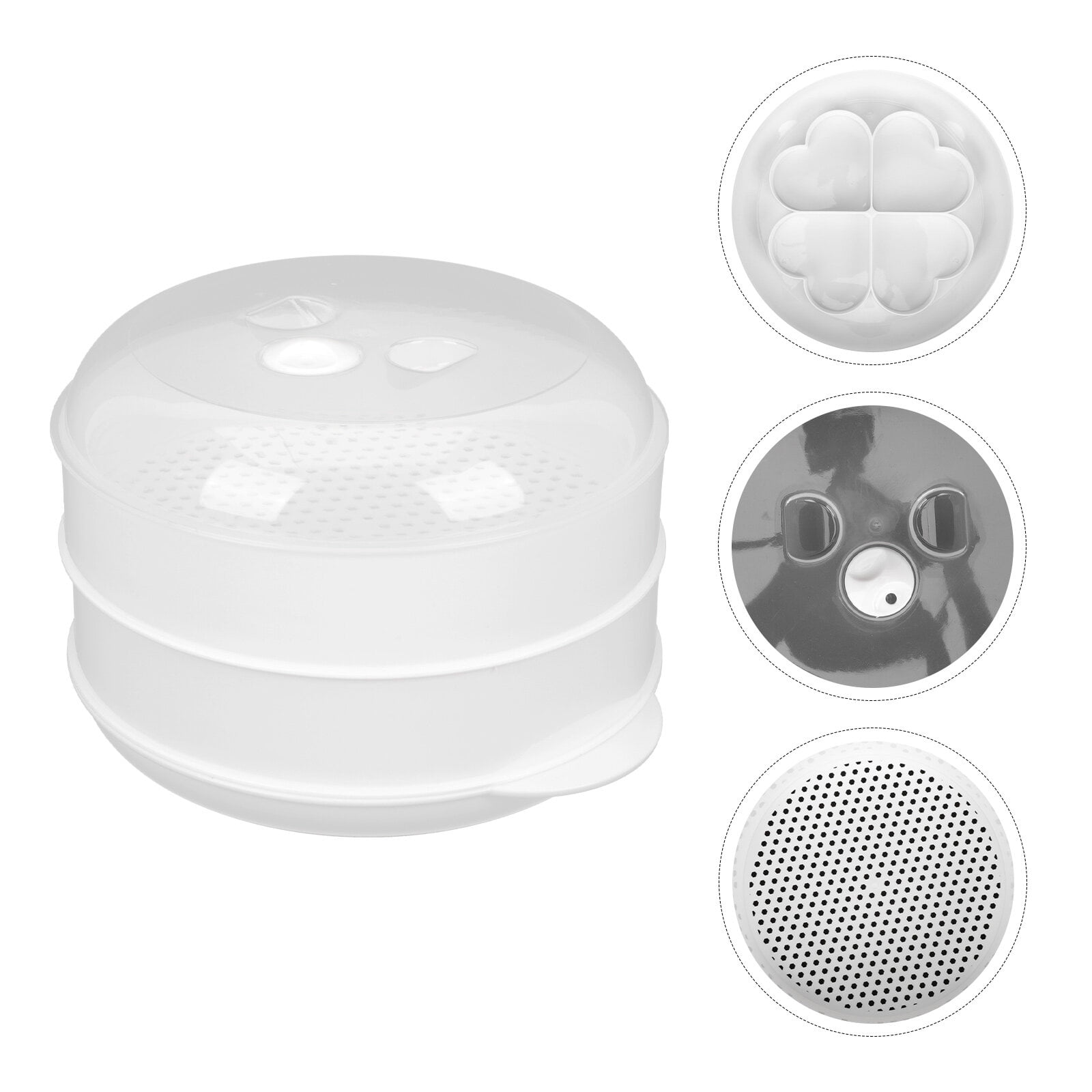 CIMAXIC Ventilation Double Layer Steamer 1Pack 10.22X9.04X5.11in ...
